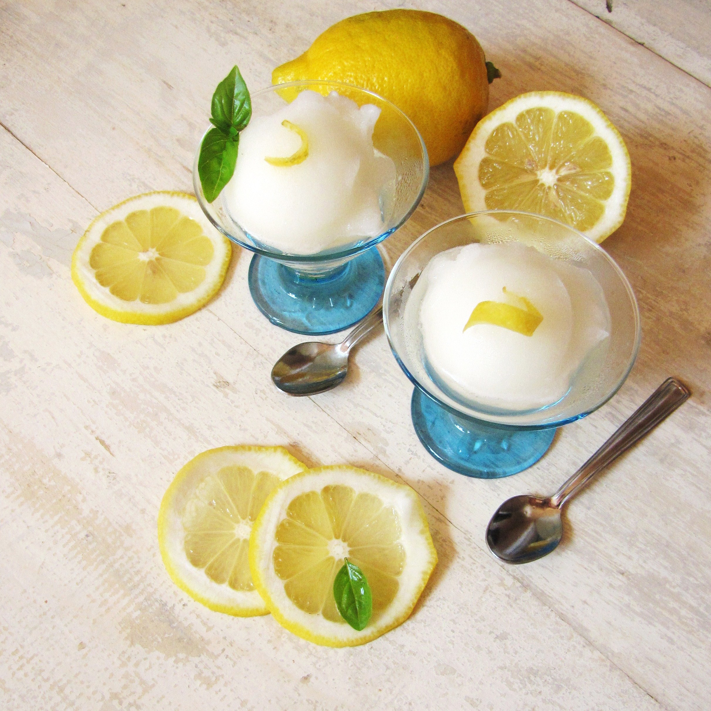 Lemon-Basil Sorbet - Dining and Cooking