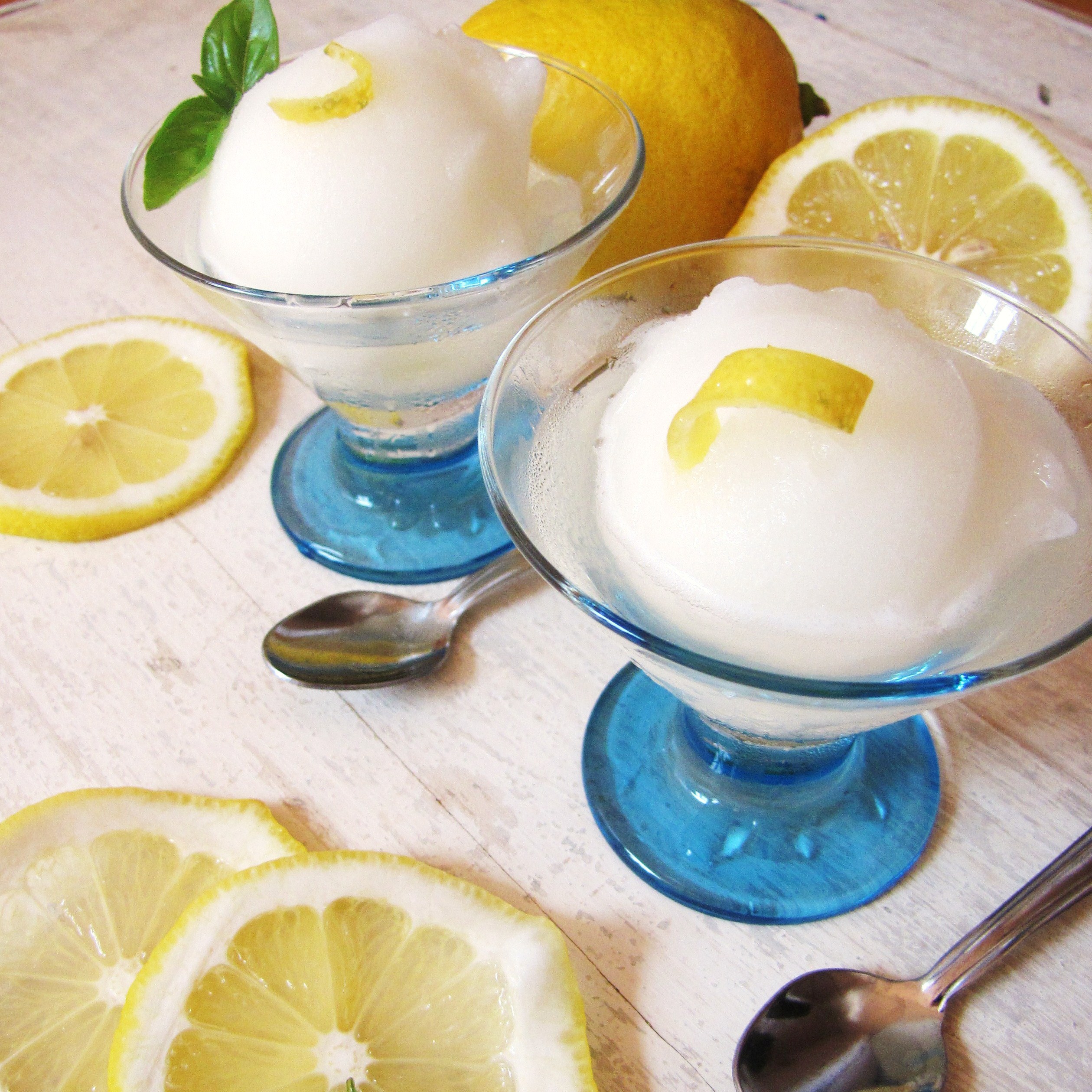 Lemon-Basil Sorbet - Dining and Cooking