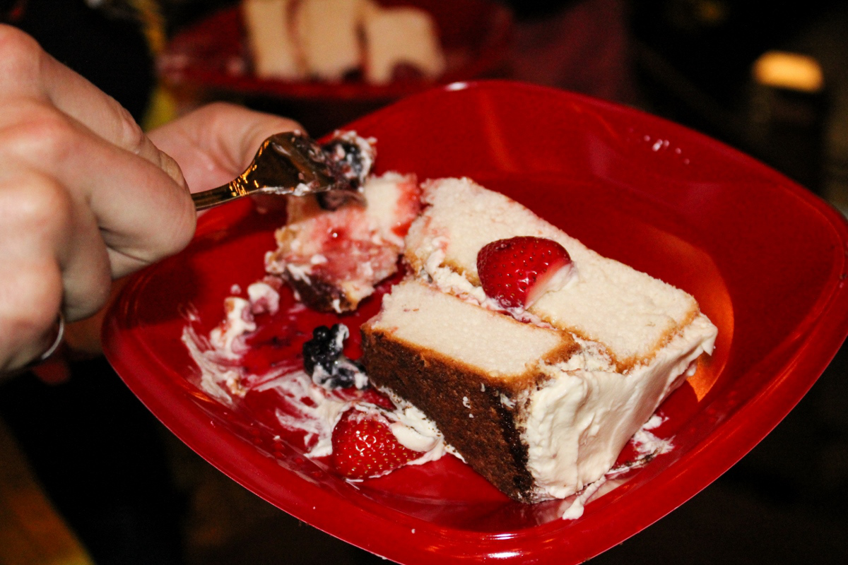 Angel-Food Layer Cake with Whipped Cream Cheese Frosting - Dining and ...