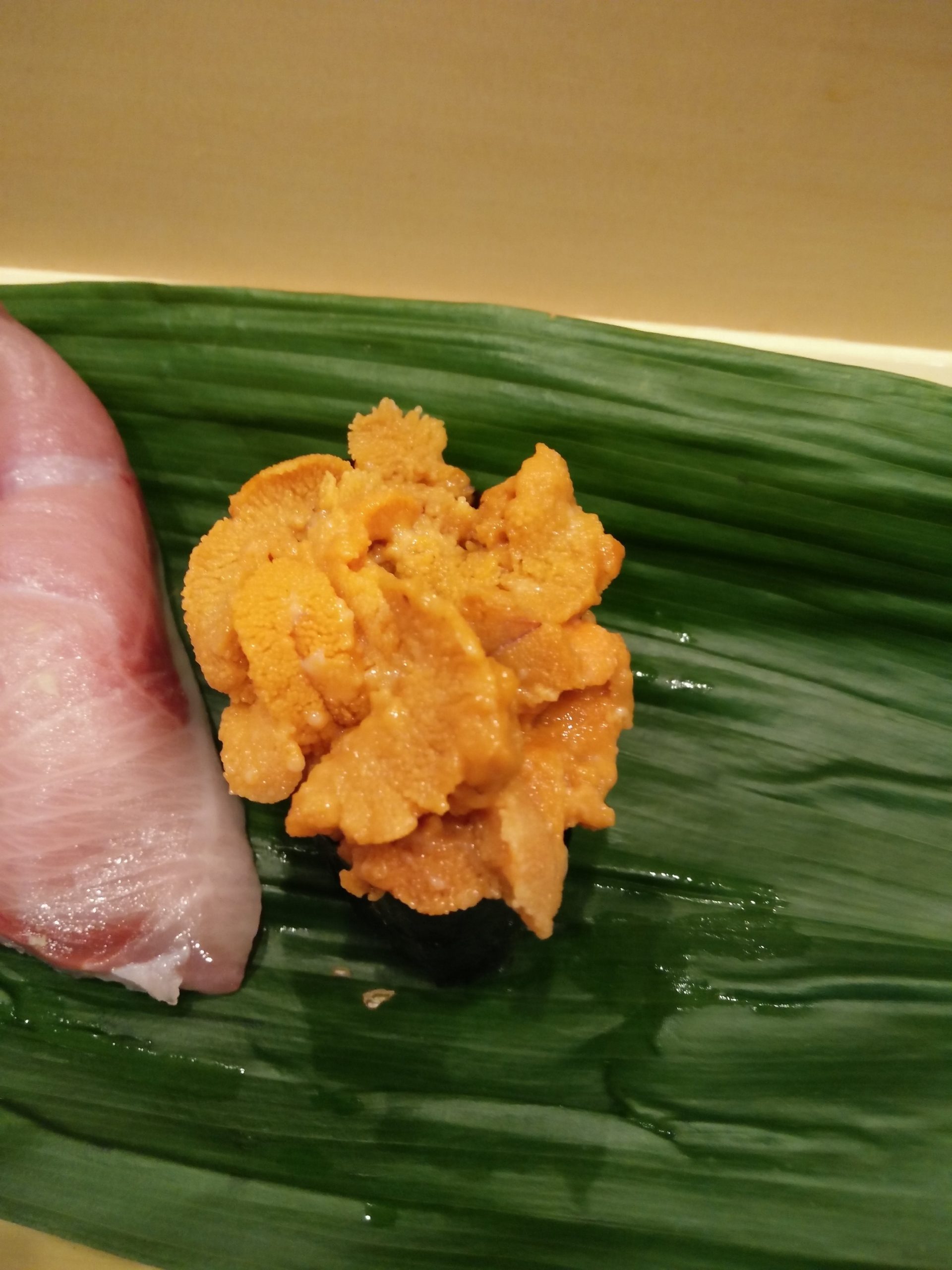 Generous uni gunkan from a restaurant in Toyosu, dying to go back to ...