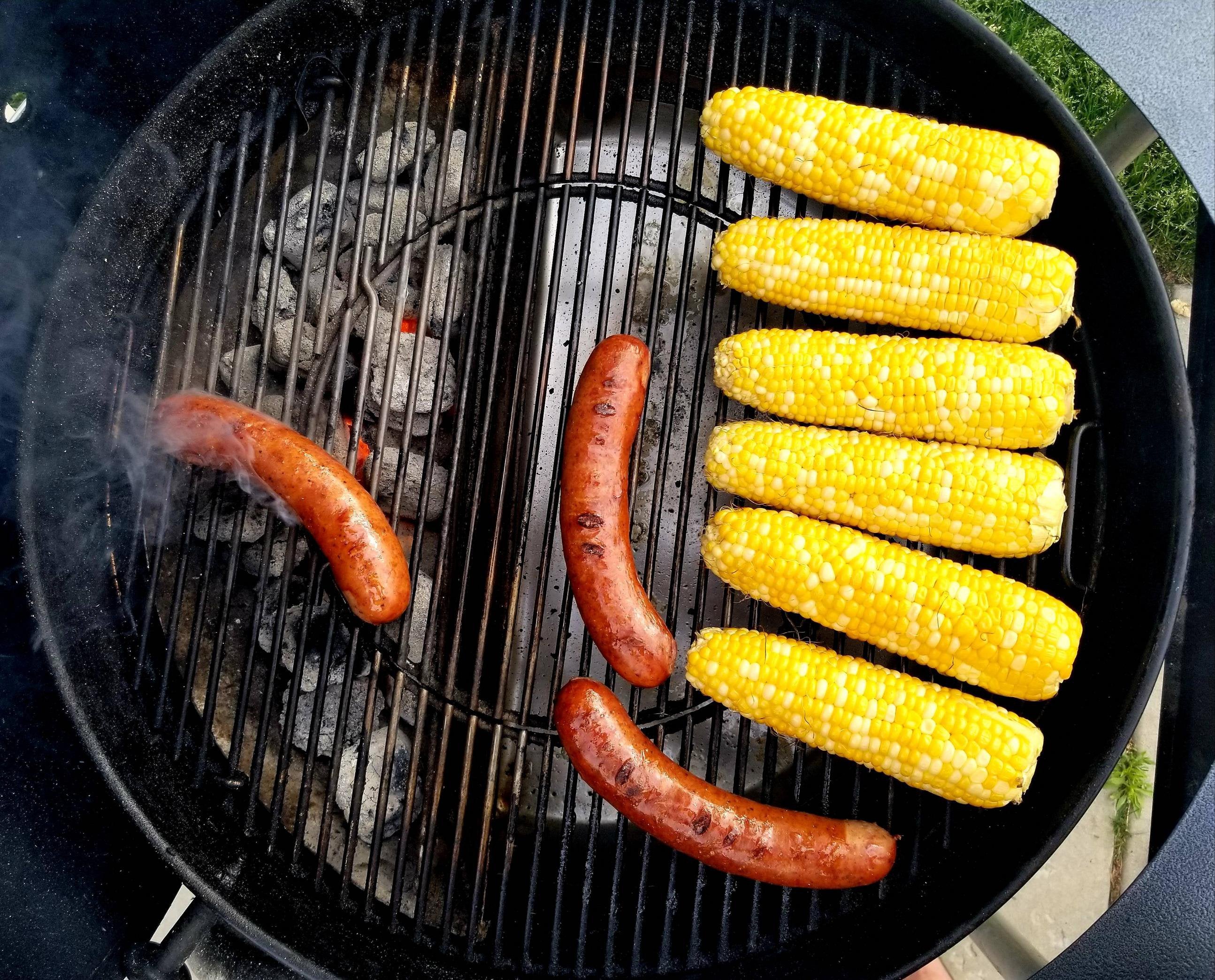 Kielbasa and corn for a quick after work meal - Dining and Cooking