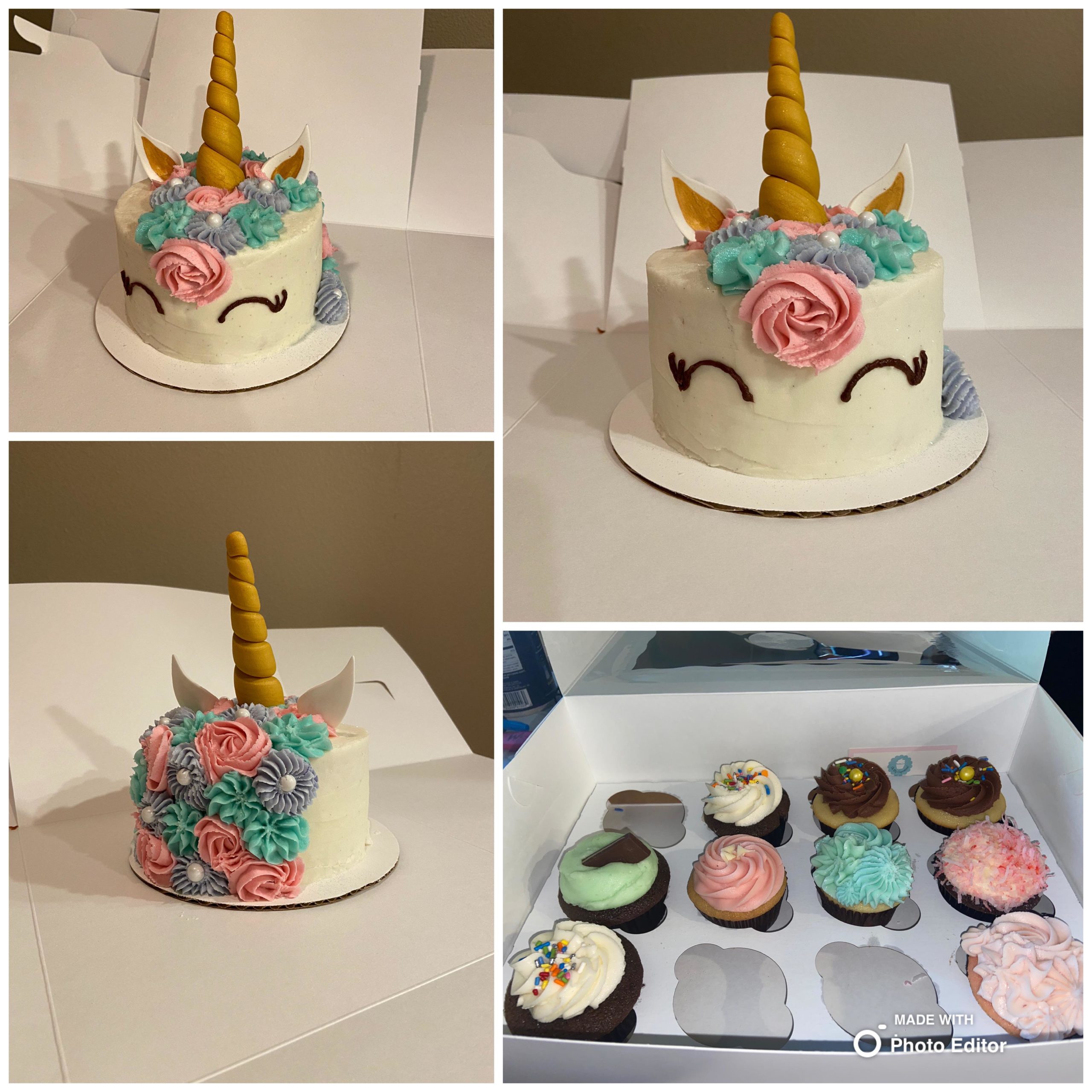 My 30th birthday cake + cupcakes from a local bakery - Dining and Cooking