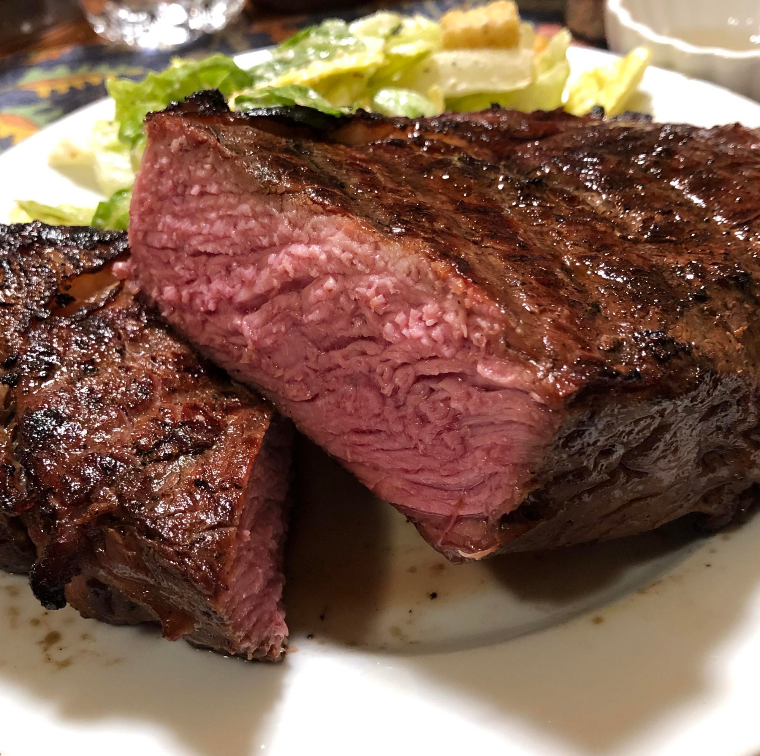 Reverse seared ribeye, around 24oz. - Dining and Cooking