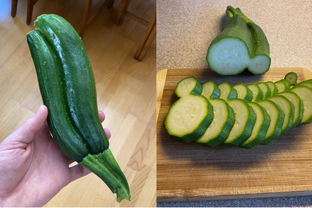 Conjoined courgette! - Dining and Cooking