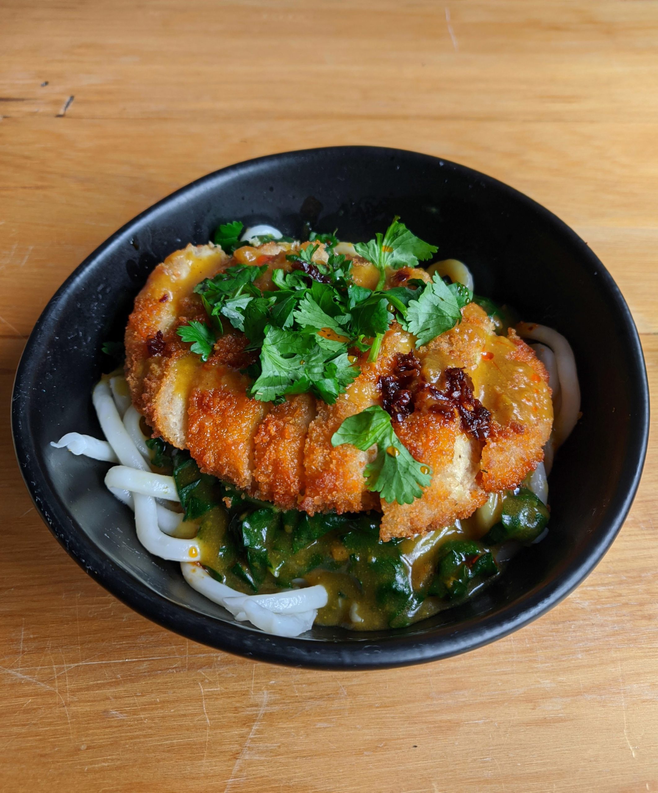 15 minute curry udon with mock chicken. Minimum effort, maximum flavour ...