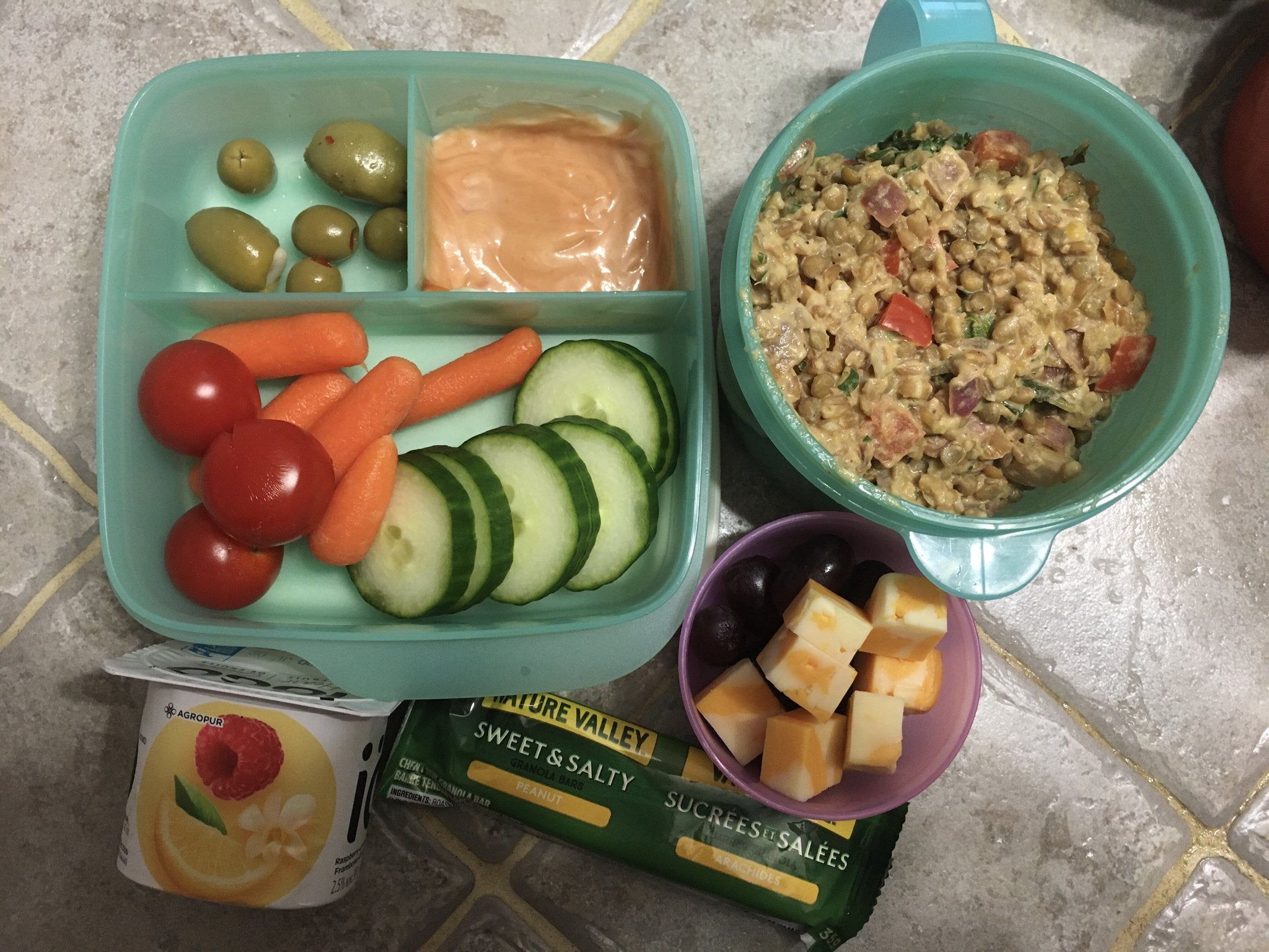 Meal prep for my 12 hours shift ~ about 1000 calories per lunch ...