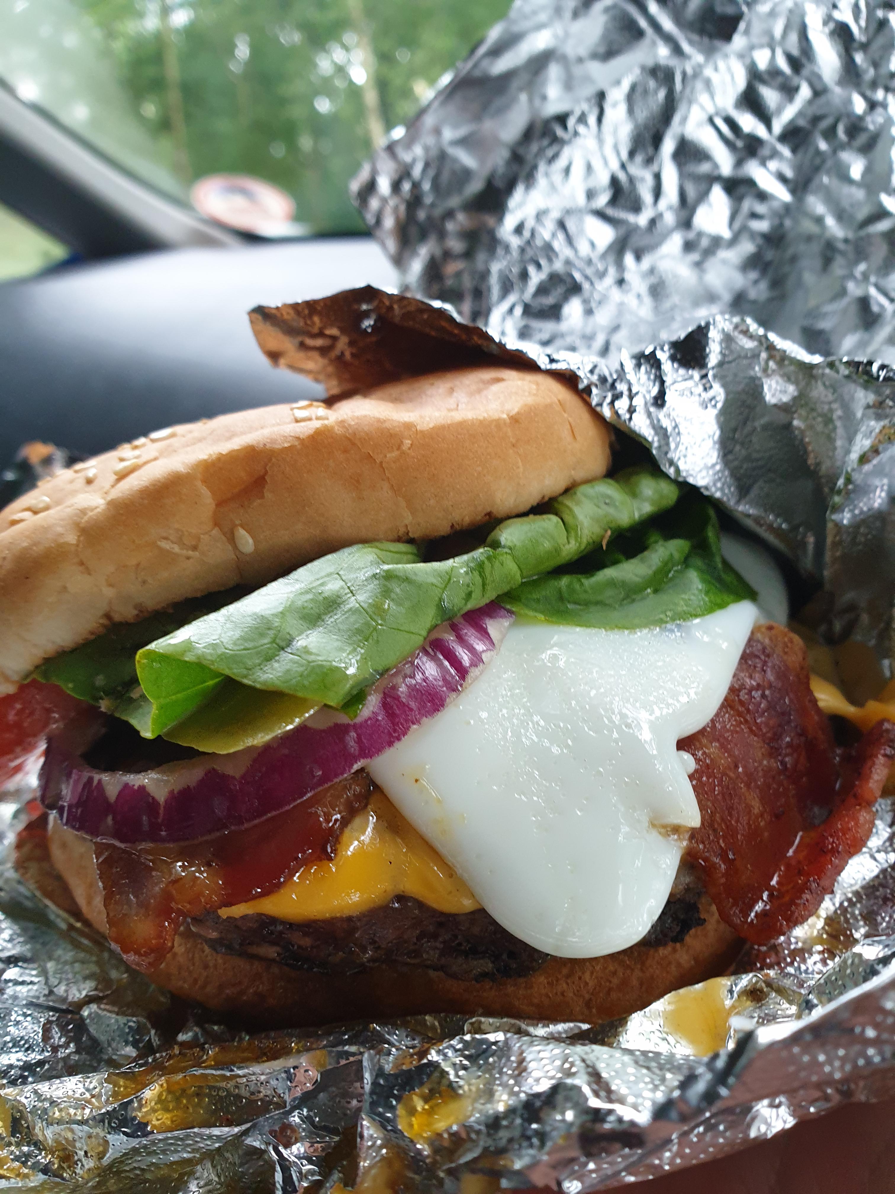 Local burger place has opened again. Zaks does some sweet burgers with ...