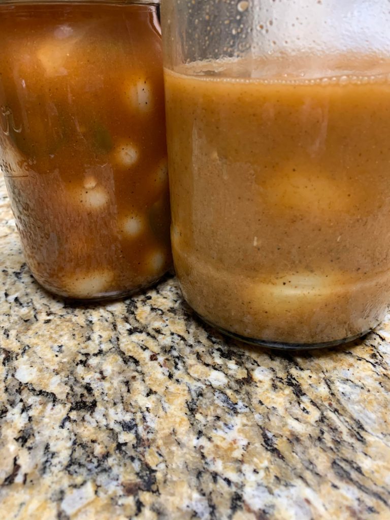 Two quarts of pickled turkey gizzards! Not bad for a Monday night ...