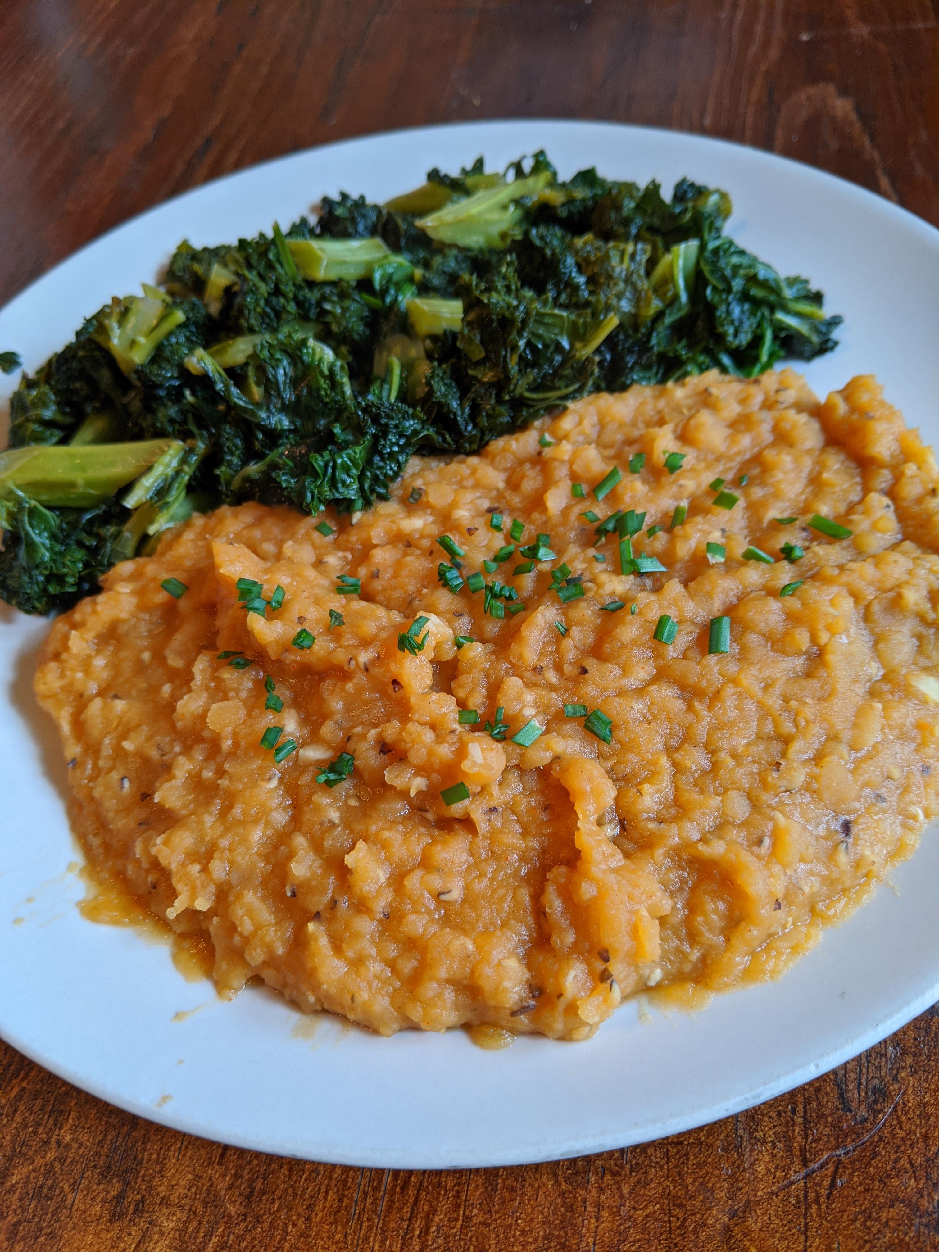 Red Lentil "mashed potatoes" have fiber and protein, and are almost as ...