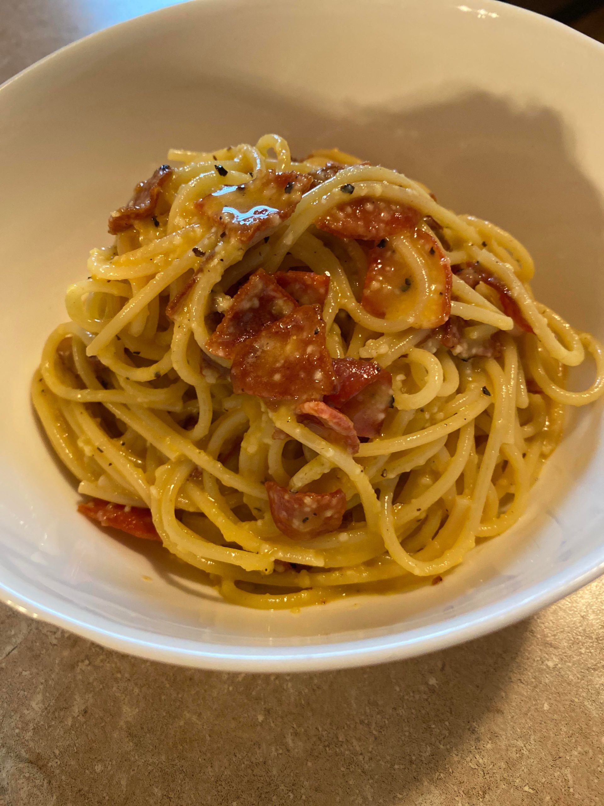 Poor man’s spaghetti carbonara - Dining and Cooking