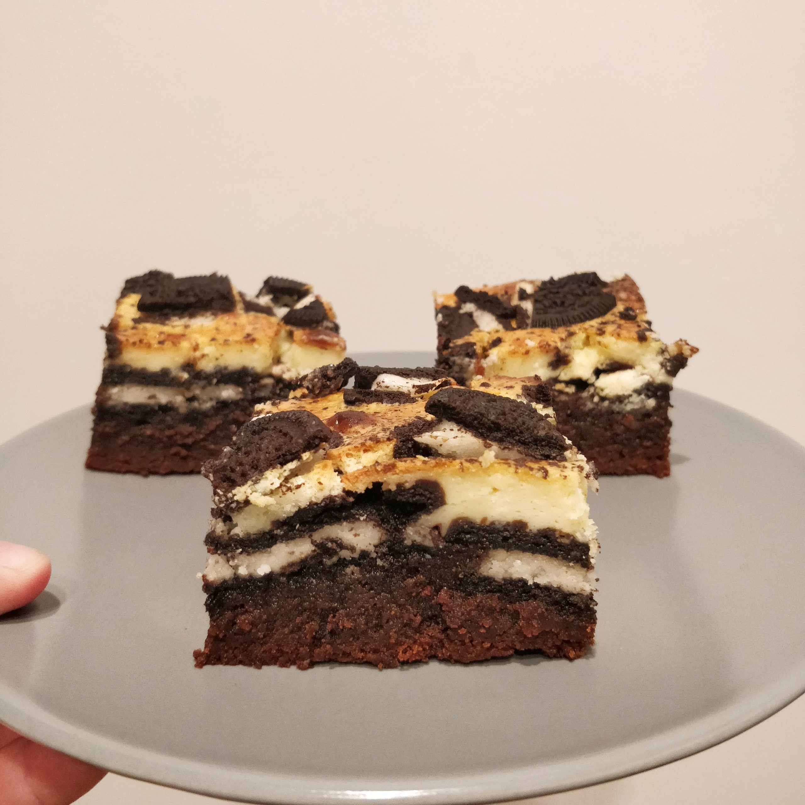 Oreo cheesecake brownies. - Dining and Cooking