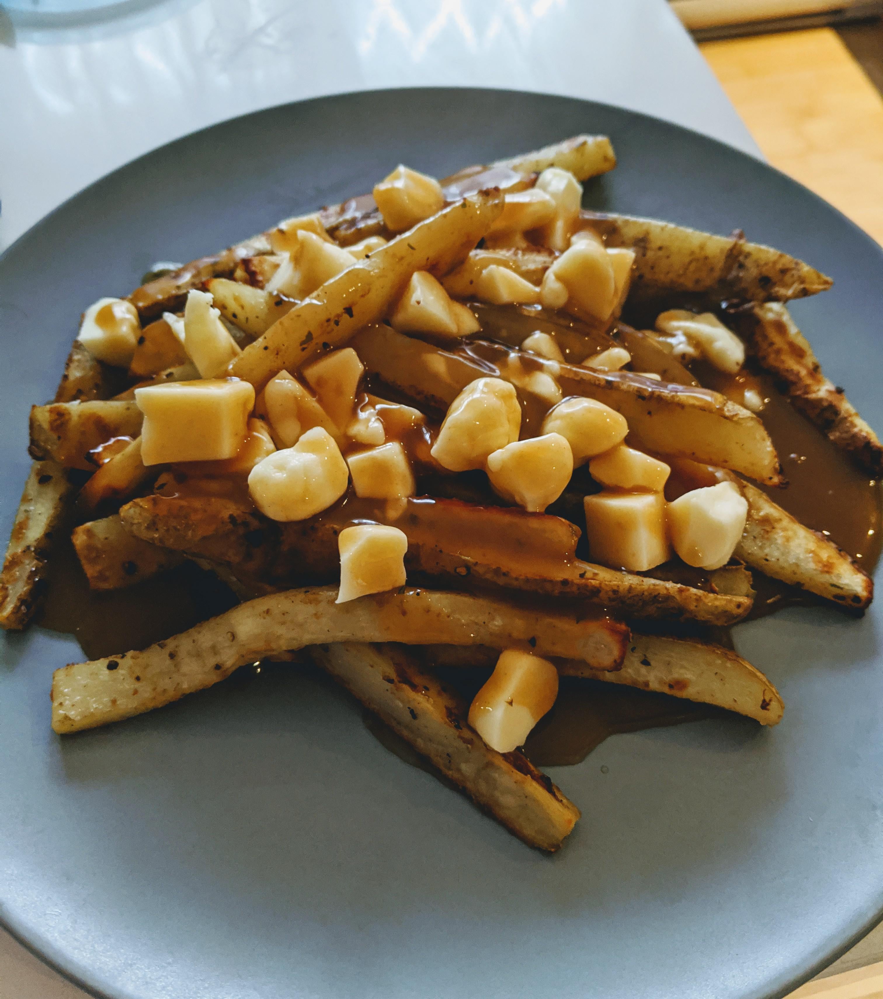 Homemade baked fries is the best way to fit poutine into my diet, only ...
