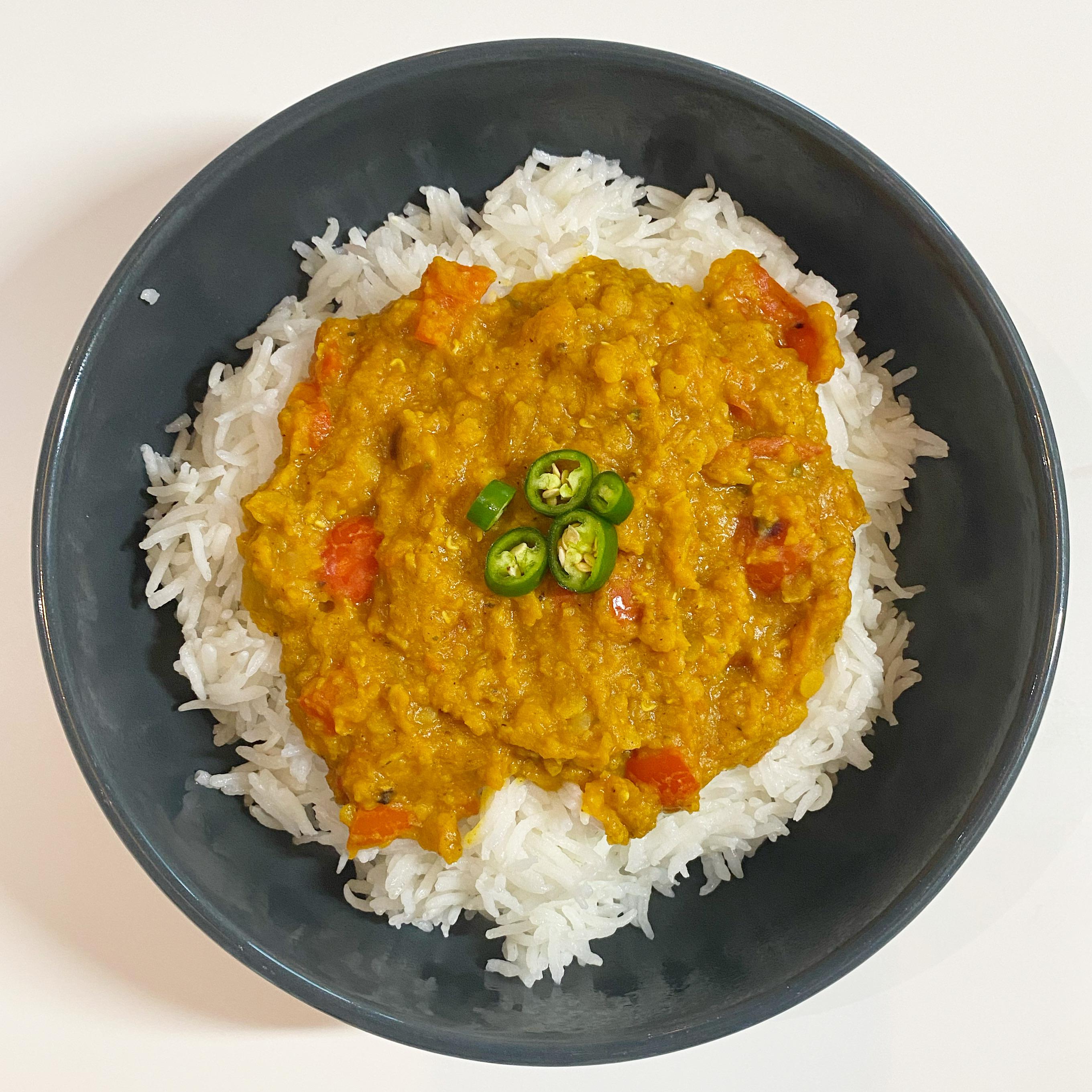 Red lentil and pepper daal - Dining and Cooking