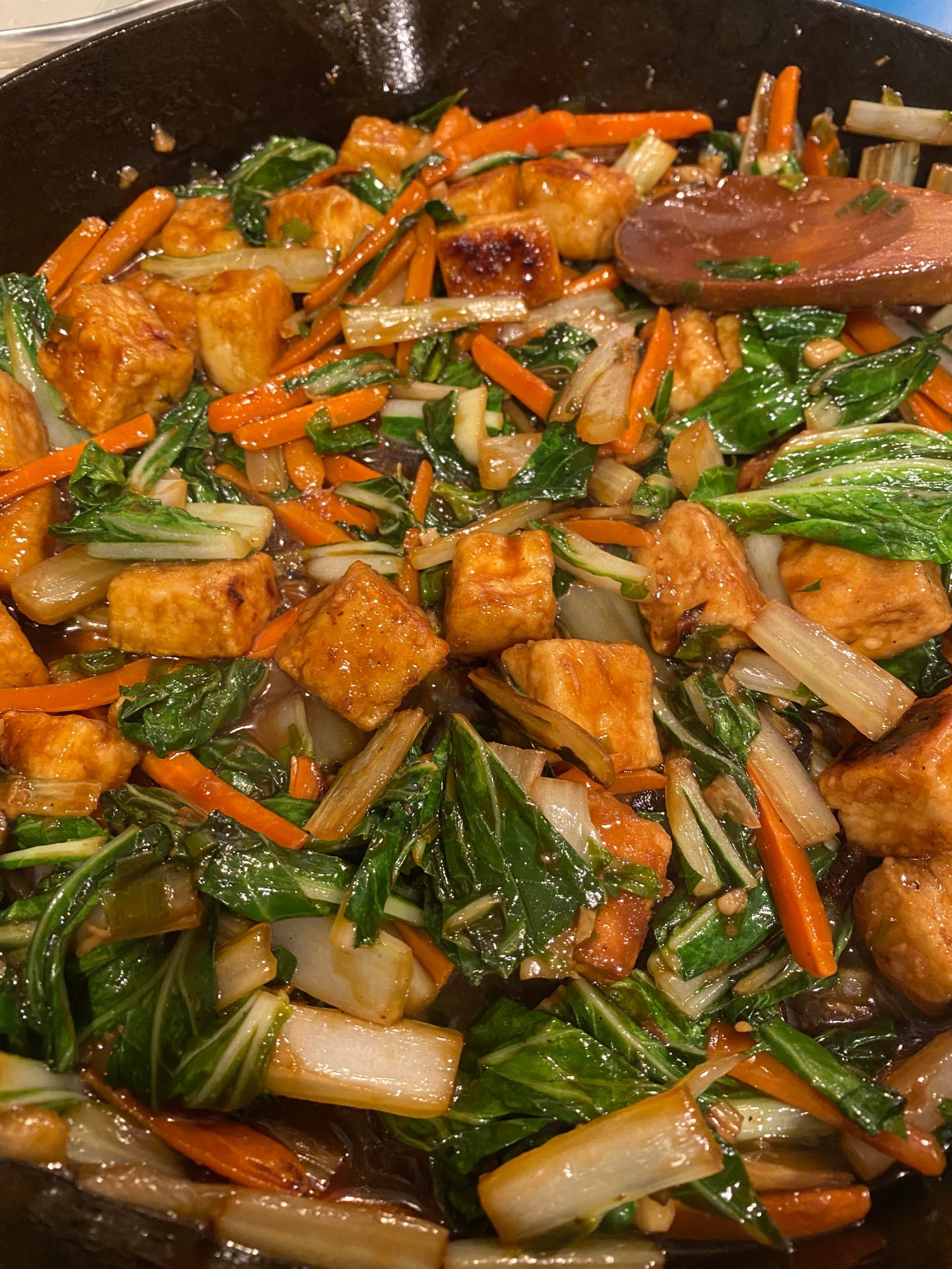 Stir-fried tofu and boy choy from the America’s Test Kitchen Vegetarian ...