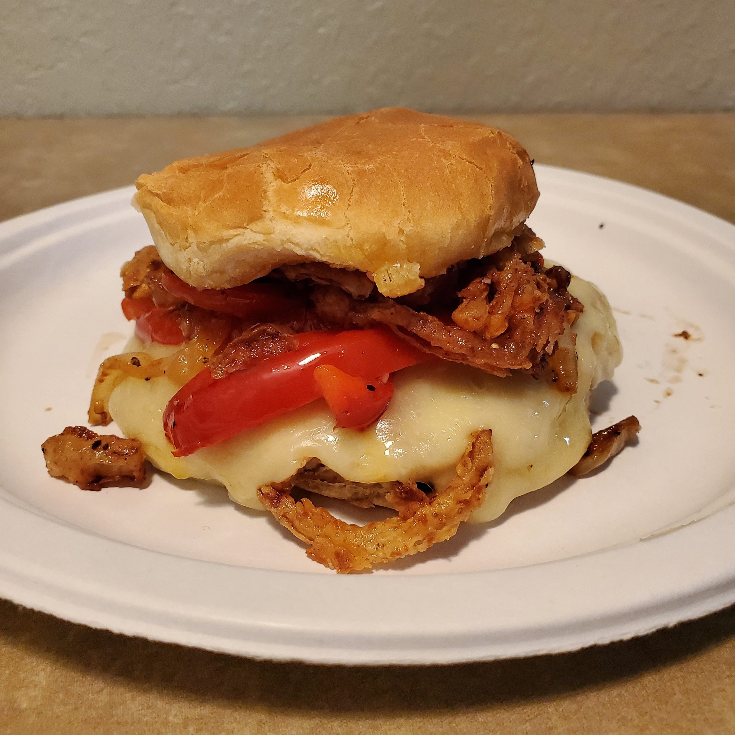 Look, it's a chicken smashburger on a tiny little bun! - Dining and Cooking