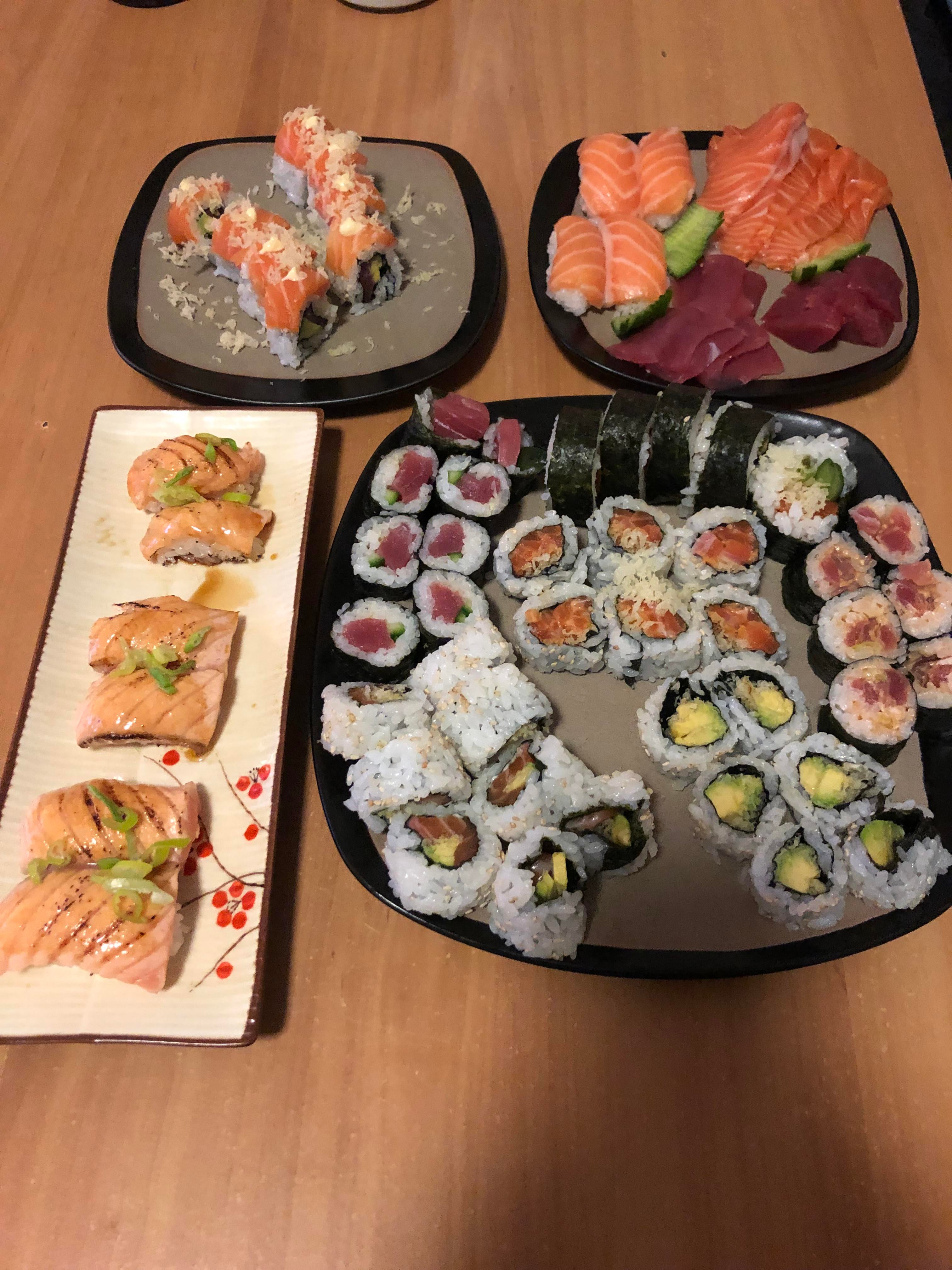 Got a new sushi knife! My plating abilities are still not very good though haha - Dining and Cooking