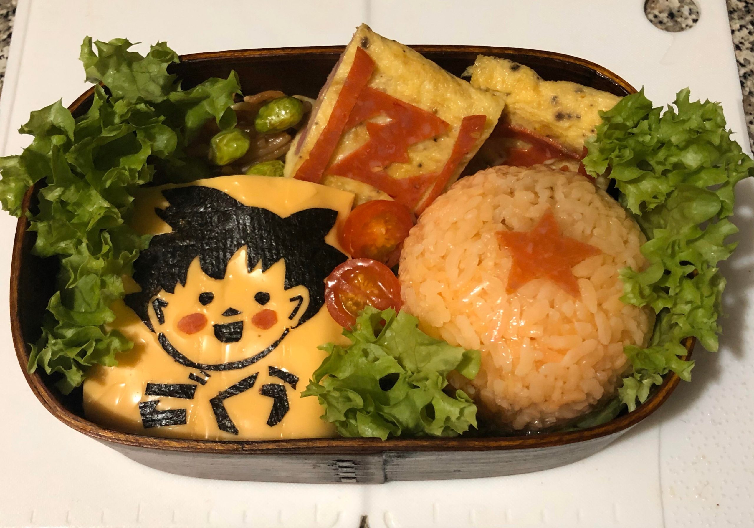 A DBZ bento box I made today :) - Dining and Cooking