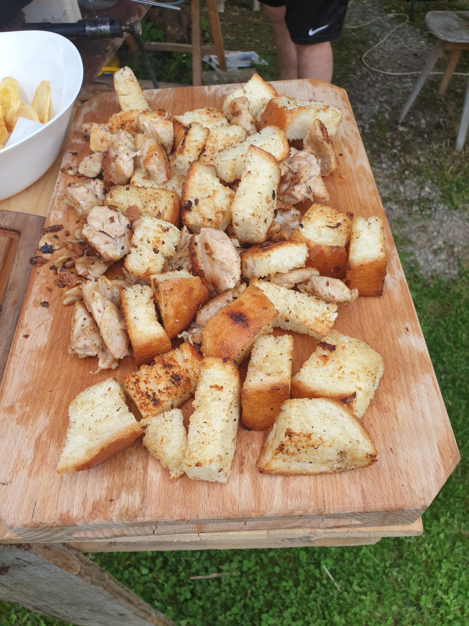 Friday’s treat myself dinner. Bone in Rib-eye, garlic herb mash and ...