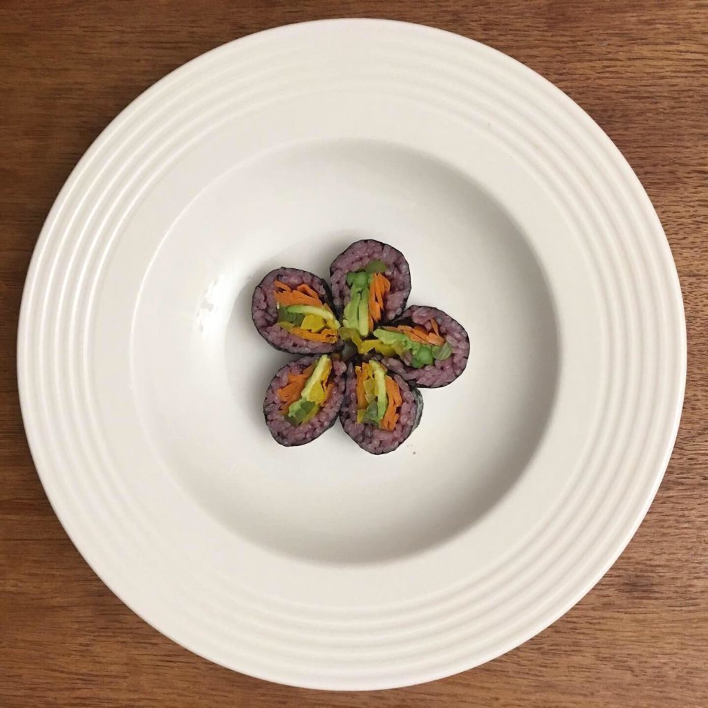 Purple Rice and Marinated Veggies - Dining and Cooking