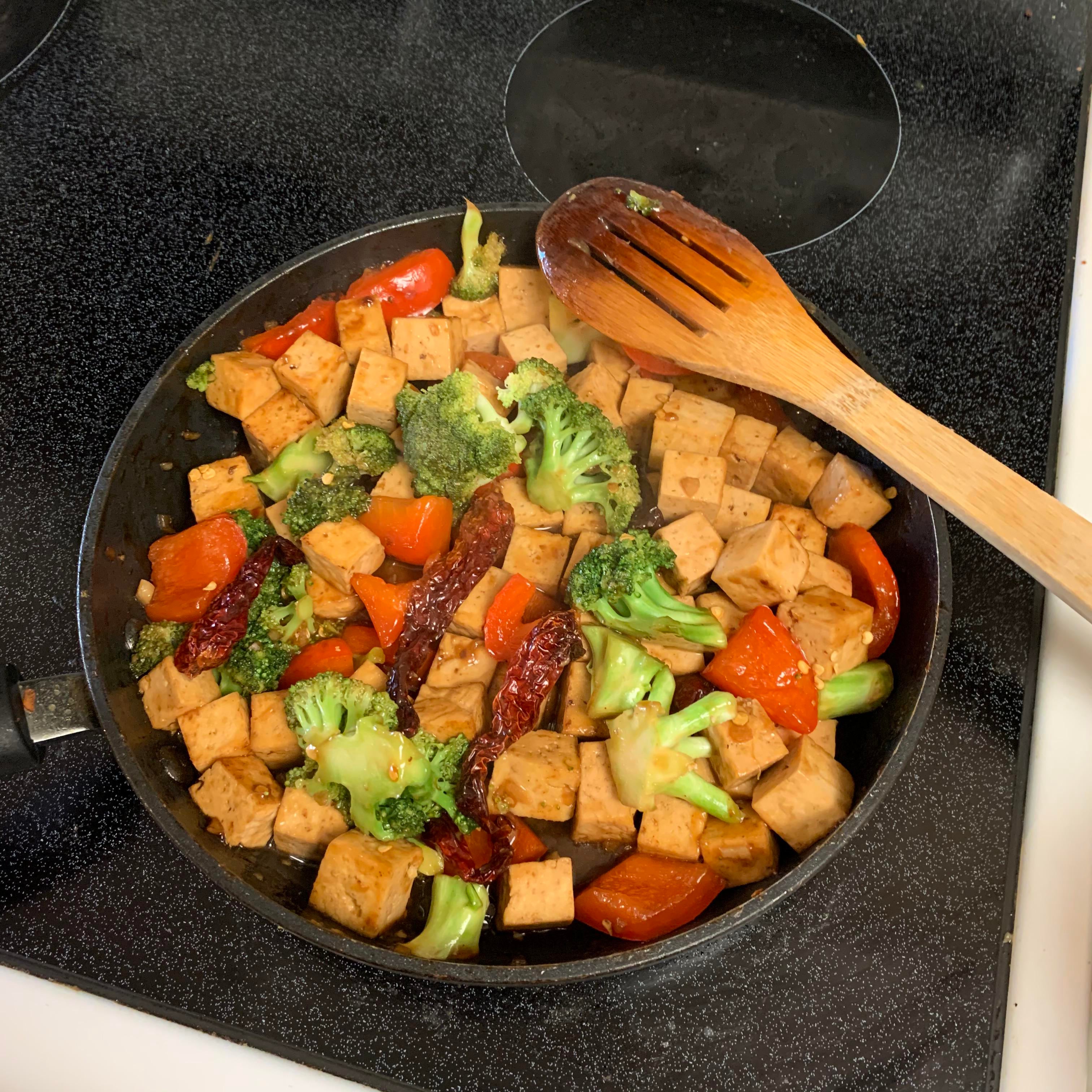 Craved Chinese takeout so cooked up some General Tso with whatever I ...