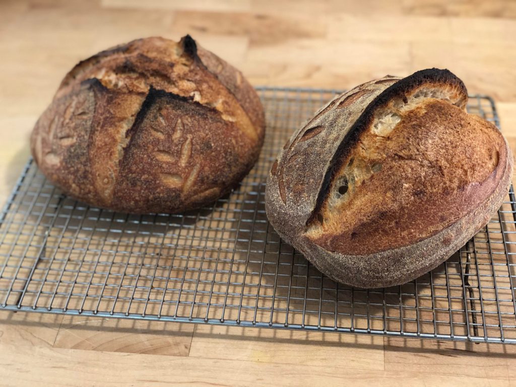 First attempt at a batard shape. First real ear. - Dining and Cooking