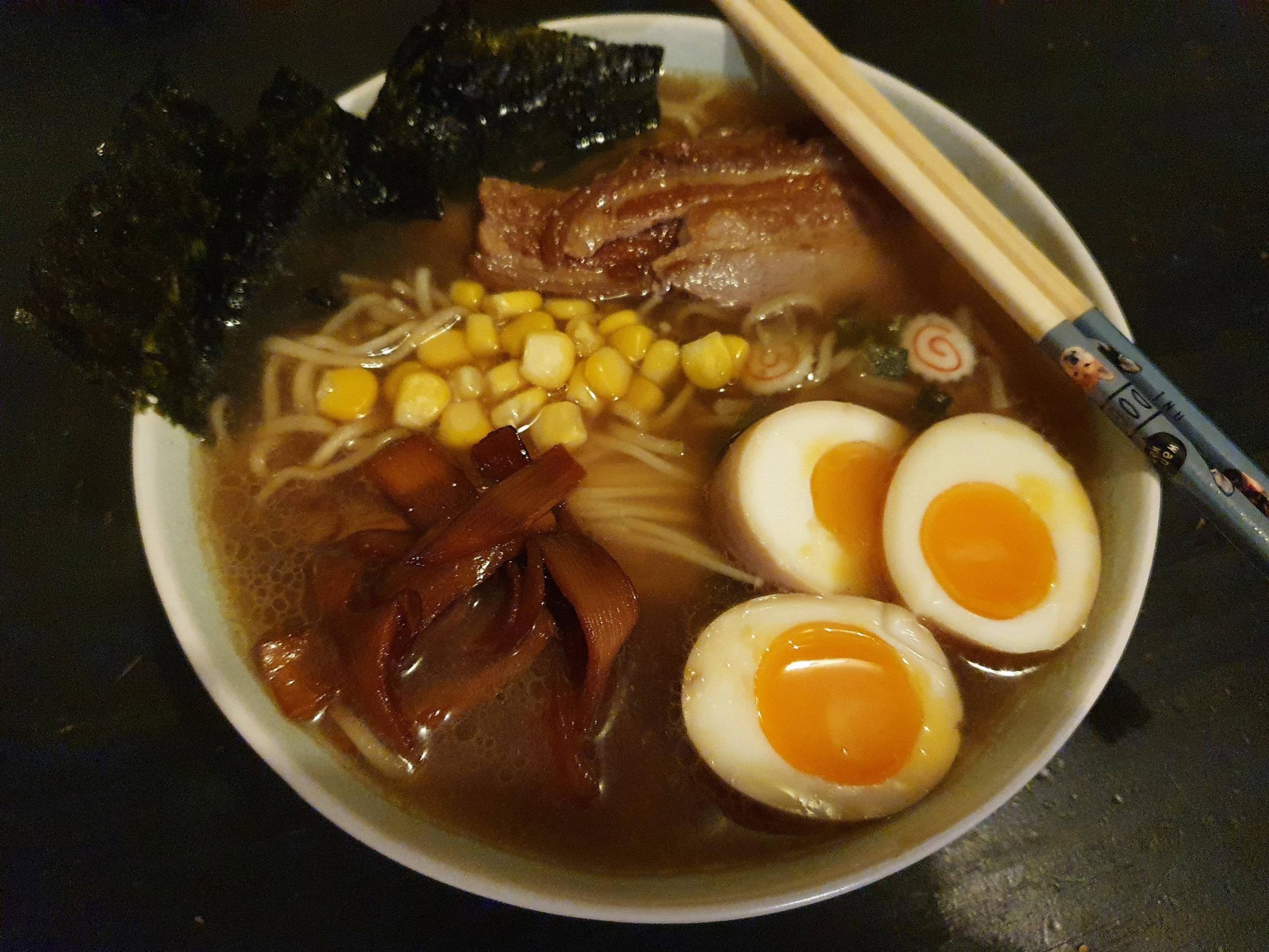 Did a serving of Tokyo Shoyu Ramen with marinated Pork Belly (so good ...