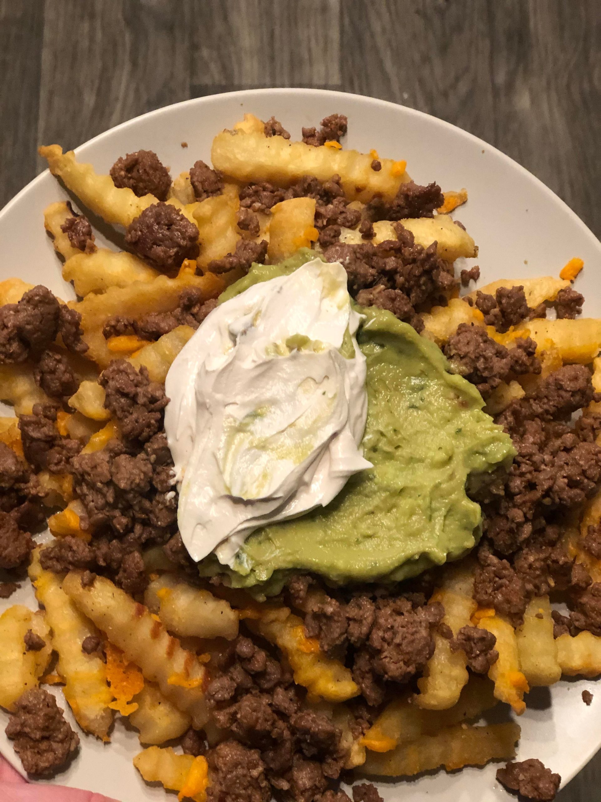 “Carne asada” fries with impossible ground - Dining and Cooking