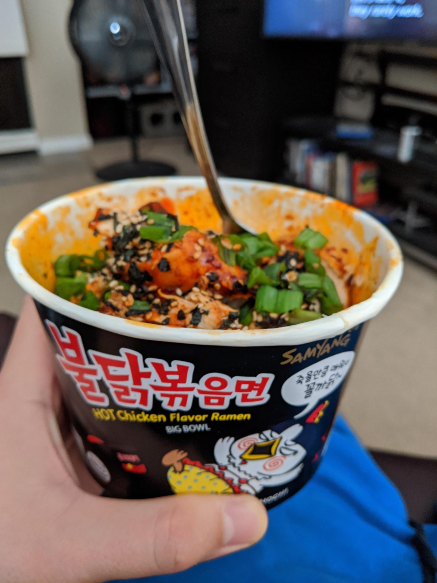 Spicy Shin Black Ramen With Pork Dining And Cooking