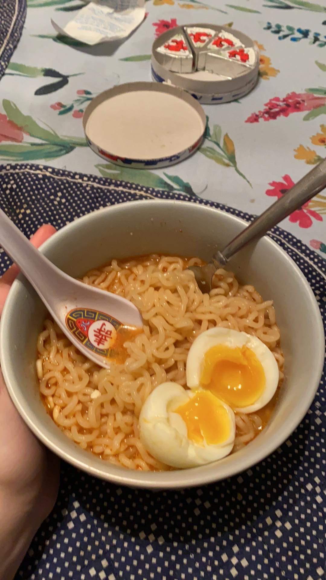 Some Ramen With My First Ever Soft Boiled Egg Its Delicious Dining
