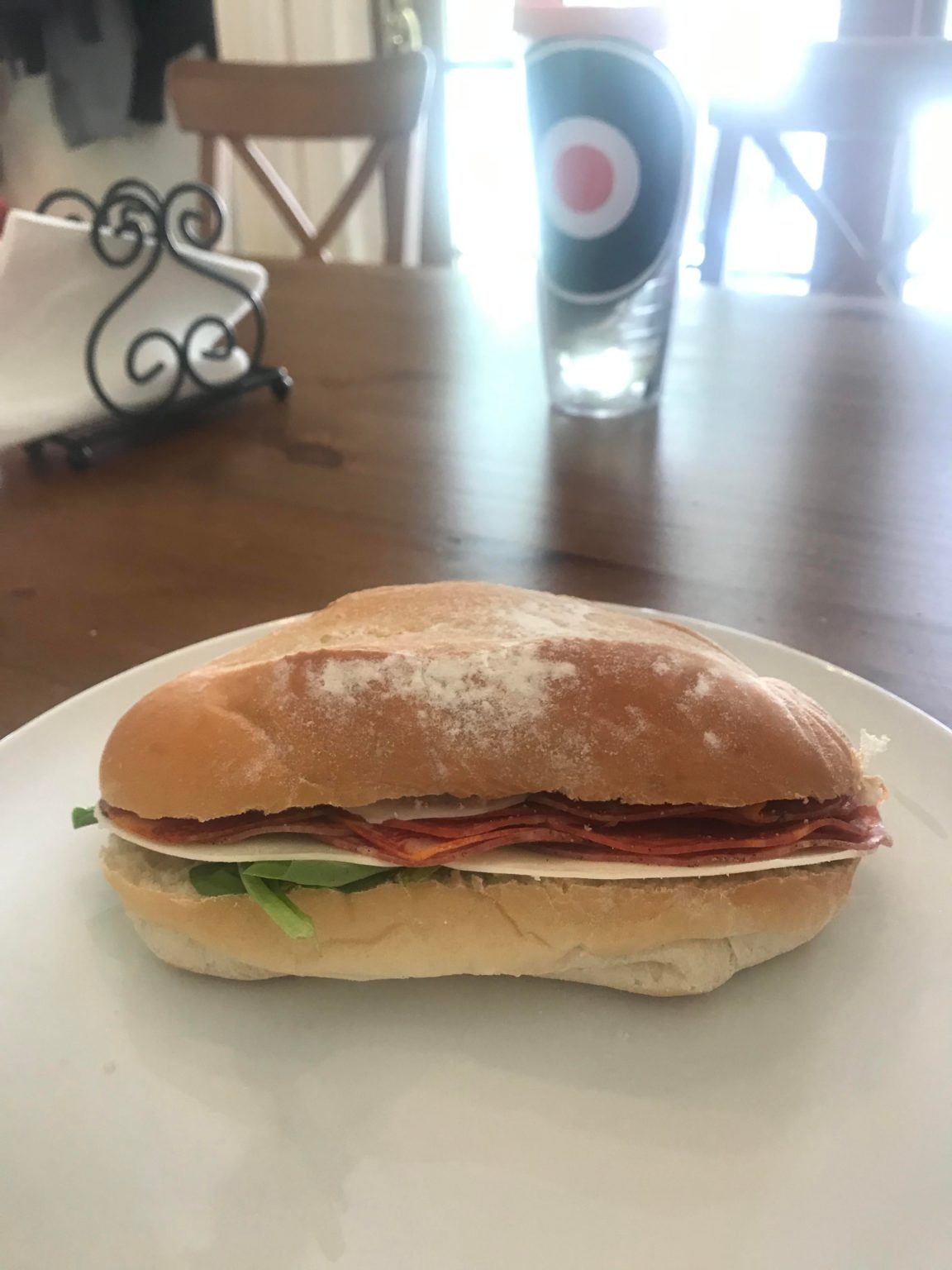 Fresh tomato, black pudding, fried egg and bacon on doorstop bread ...