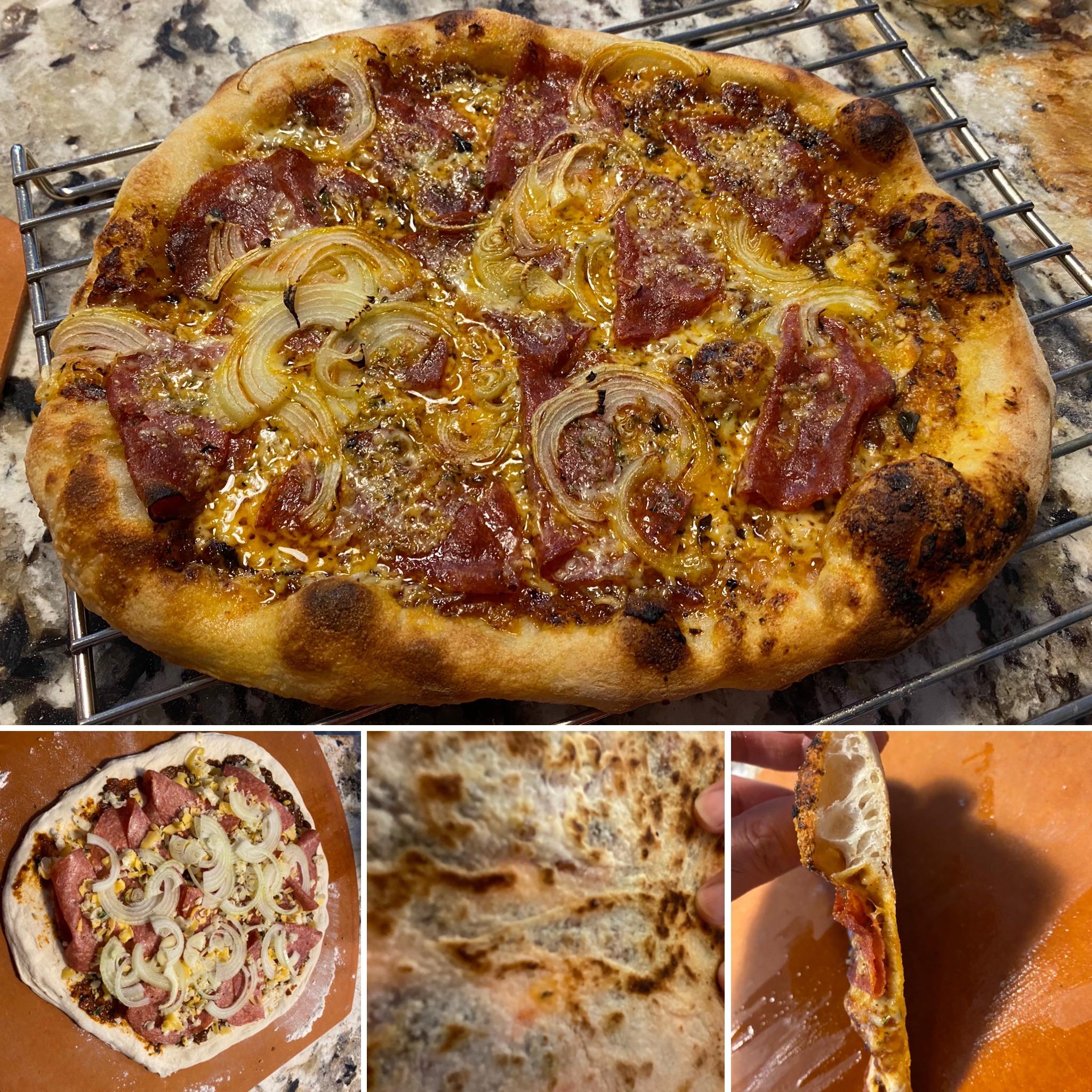 Pizza before and after. - Dining and Cooking