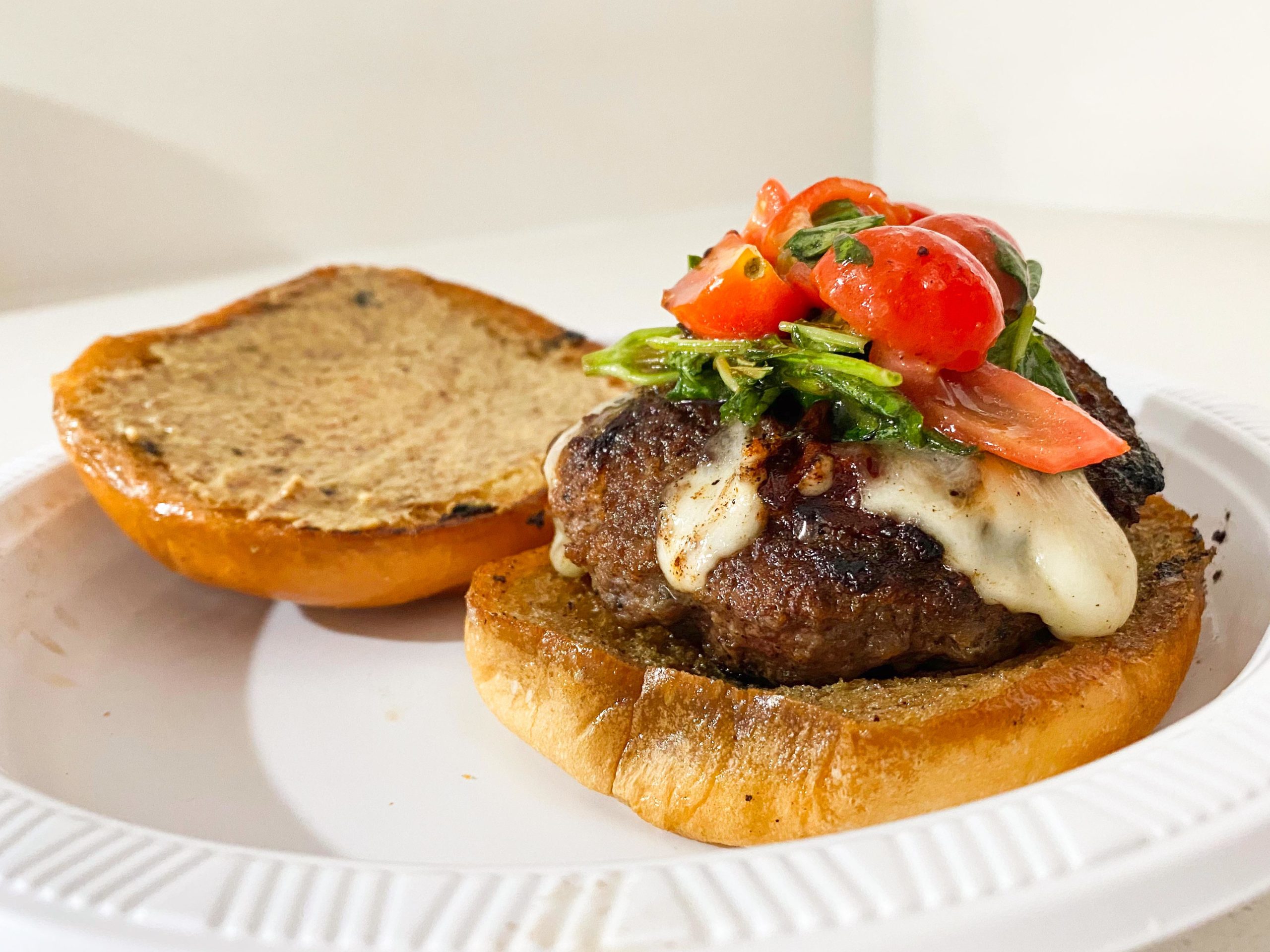 Caprese Burger 🍔 - Dining and Cooking