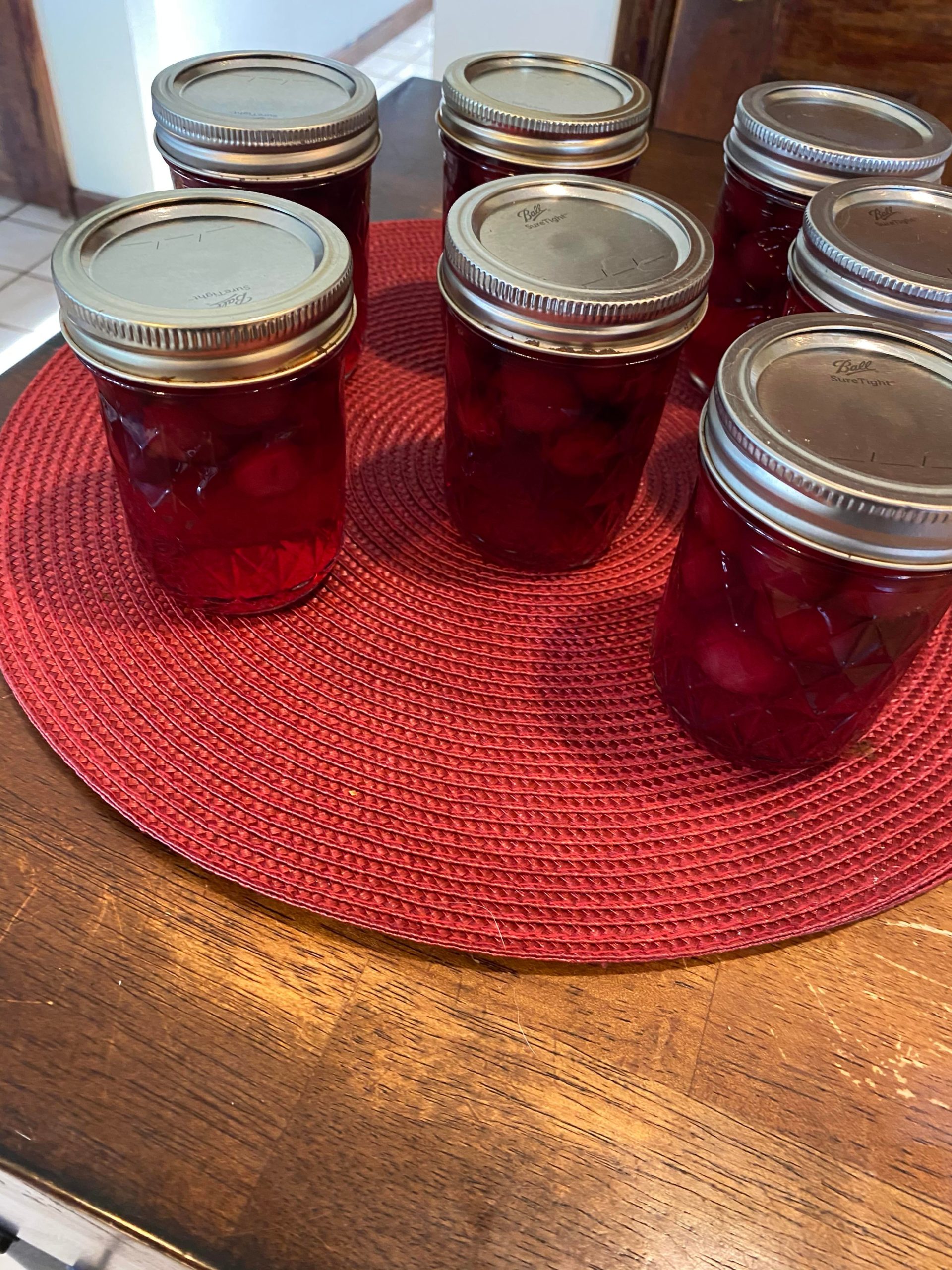 First cherries of the season: 7 1/2 pts boozy cherries! - Dining and ...