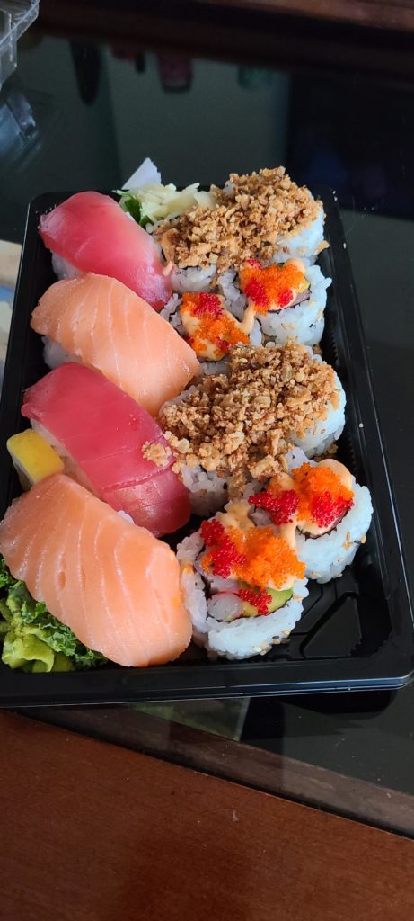 What could be better than safely enjoying sushi at the beach? - Dining ...