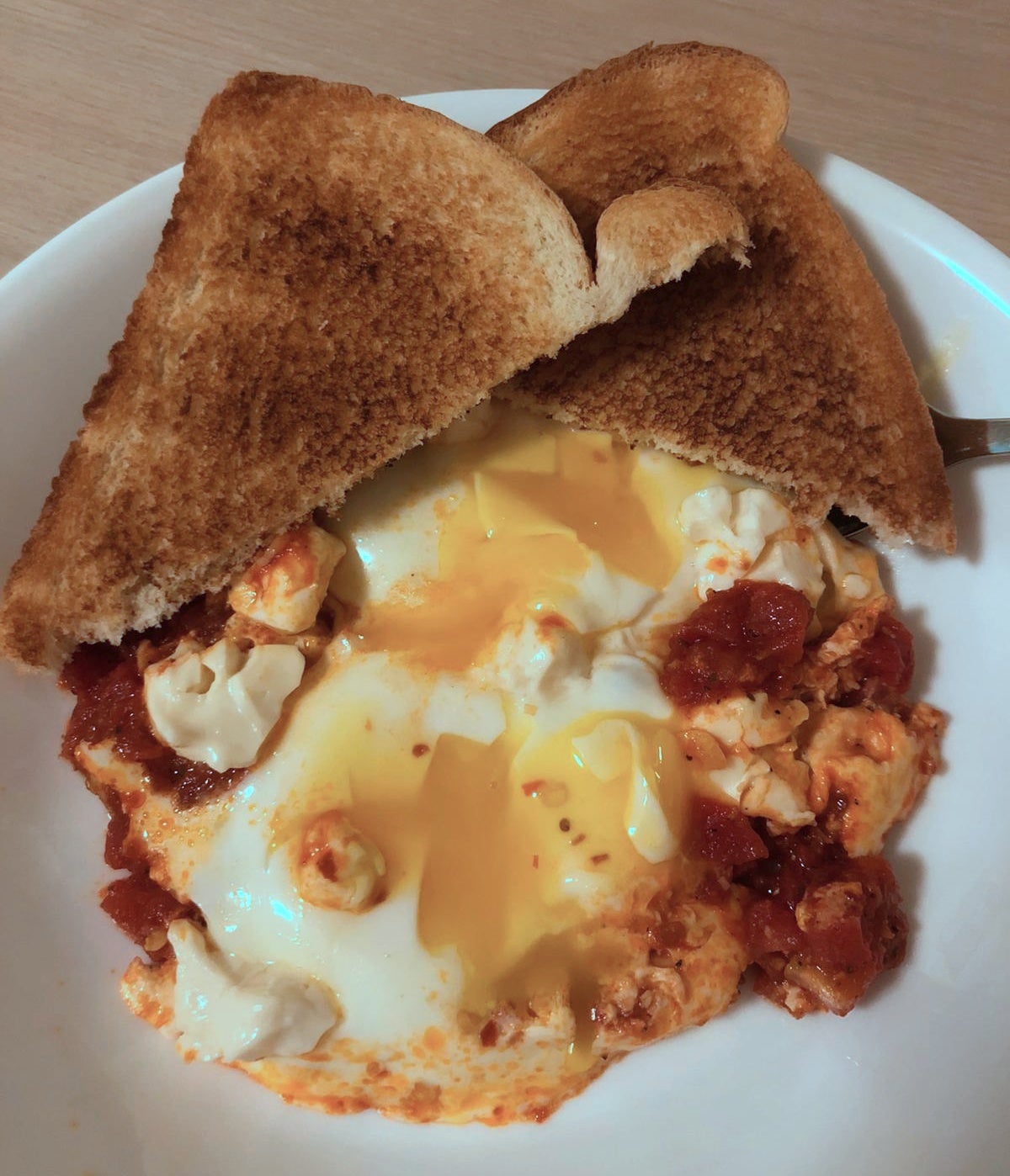 Shakshuka with melty Laughing Cow Cheese and Toast (377 cal) - Dining ...