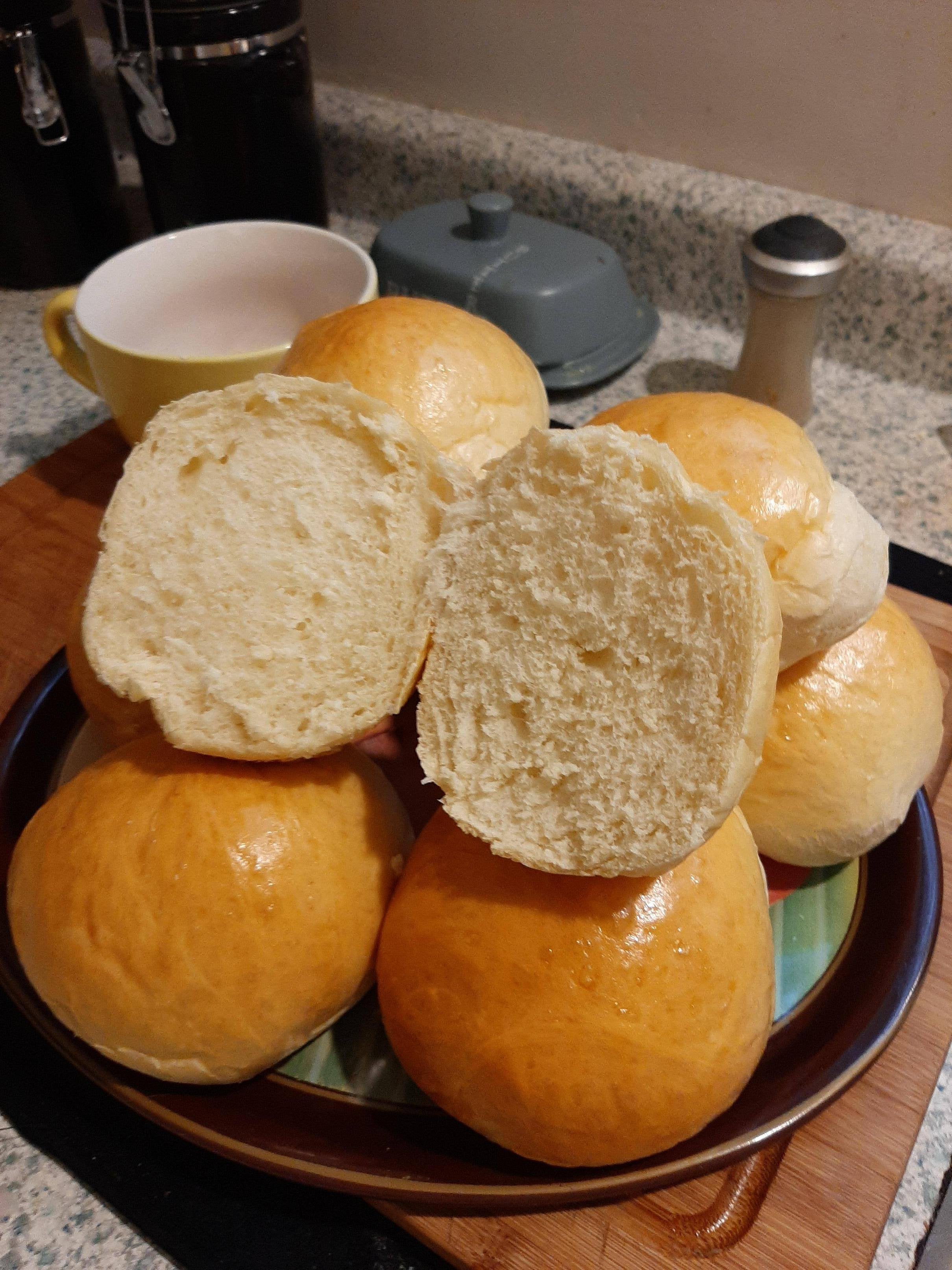 My incredibly soft and fluffy brioche buns ready for Turkey burgers ...