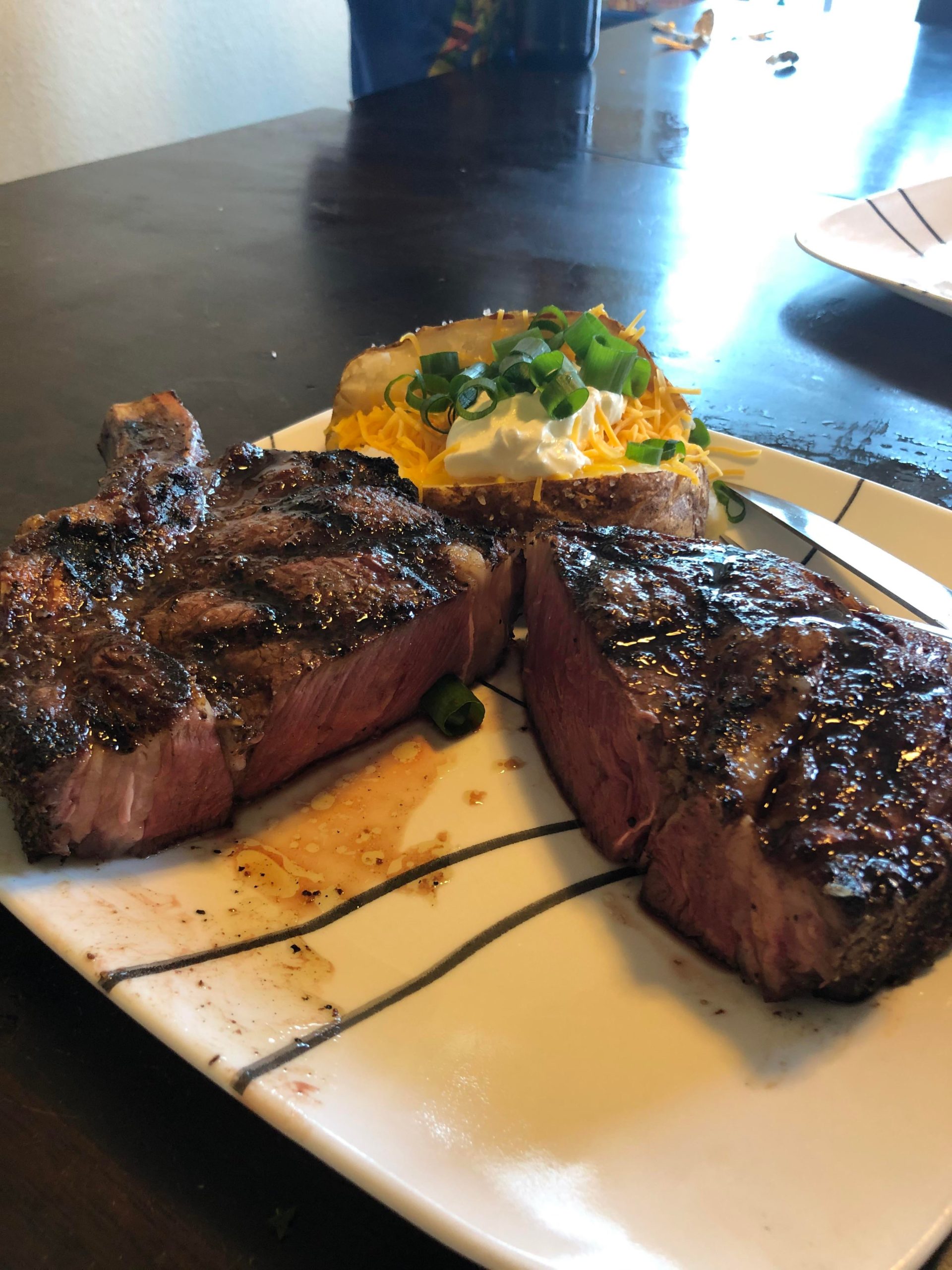 A 2lb cowboy ribeye from snake river farms. Reverse seared and then ...