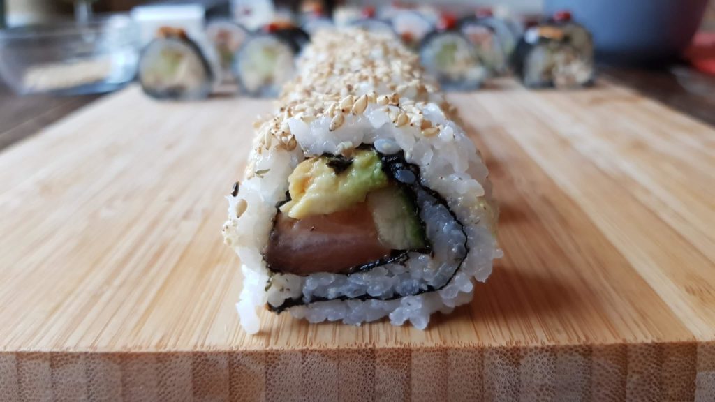 First time making sushi with a friend! So delicious - Dining and Cooking