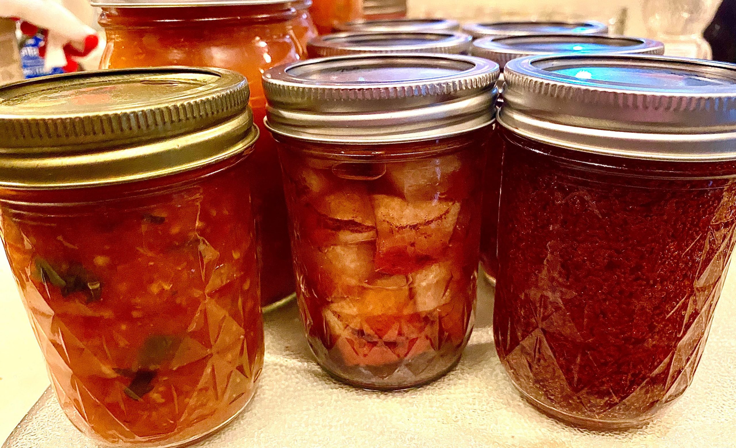 Salsa, pickled watermelon rind, prickly pear jelly - Dining and Cooking