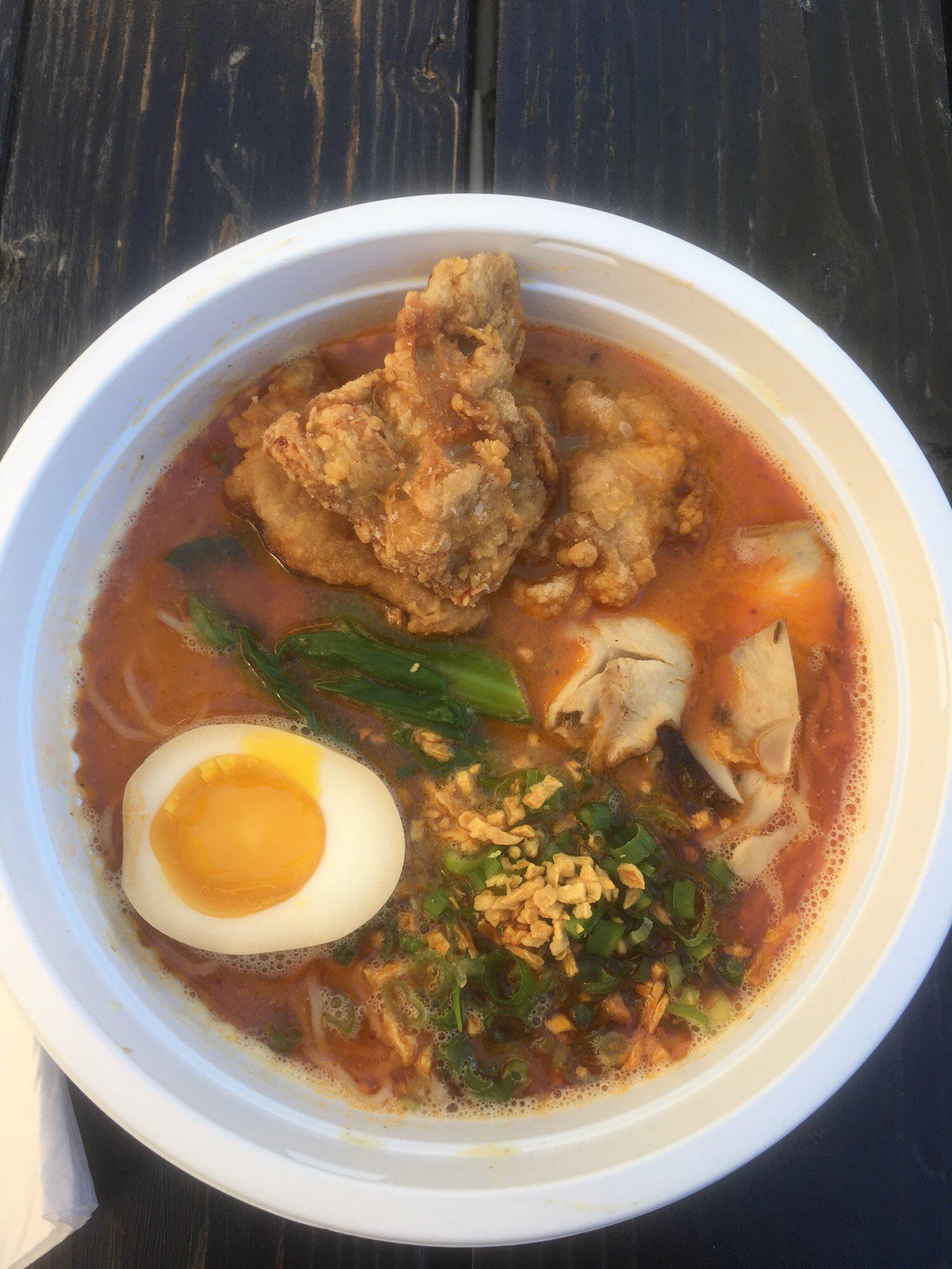 Tori Paitan Ramen with Japanese fried chicken Ramen kotori Solvang California - Dining and Cooking