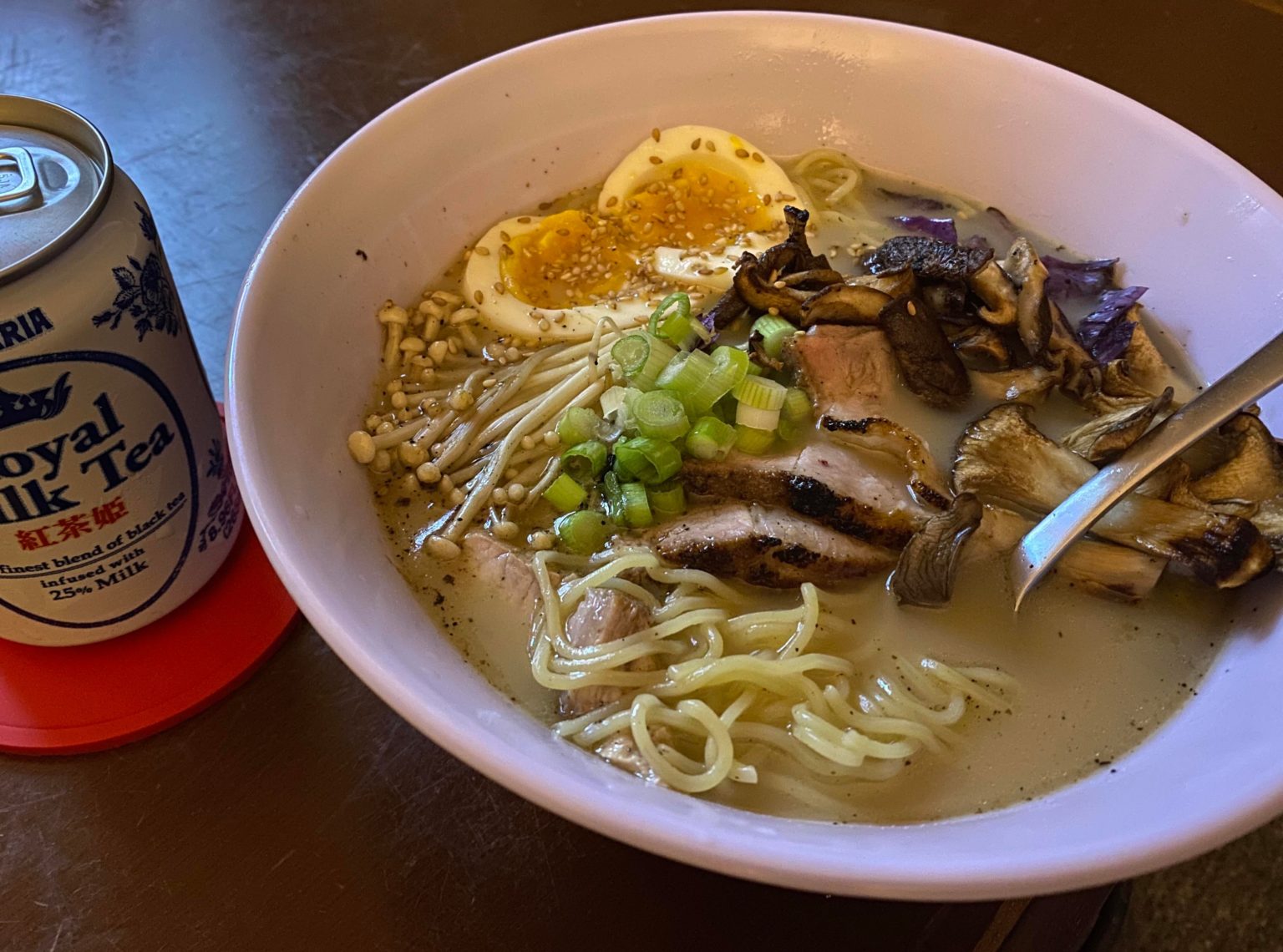 Vegan Paitan ramen (+ ajitama) from Sazan, Austin, TX - Dining and Cooking