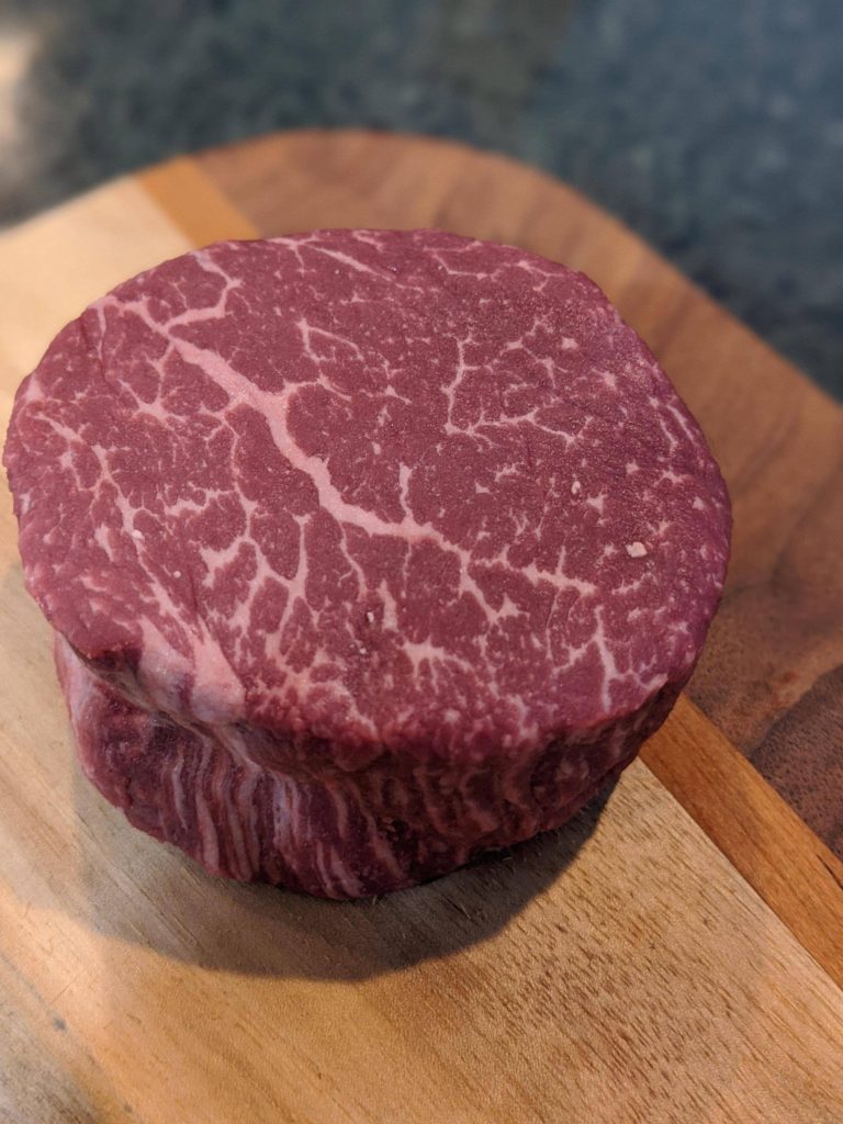 Chef had some extra Snake River American Wagyu fillets and gave me one ...