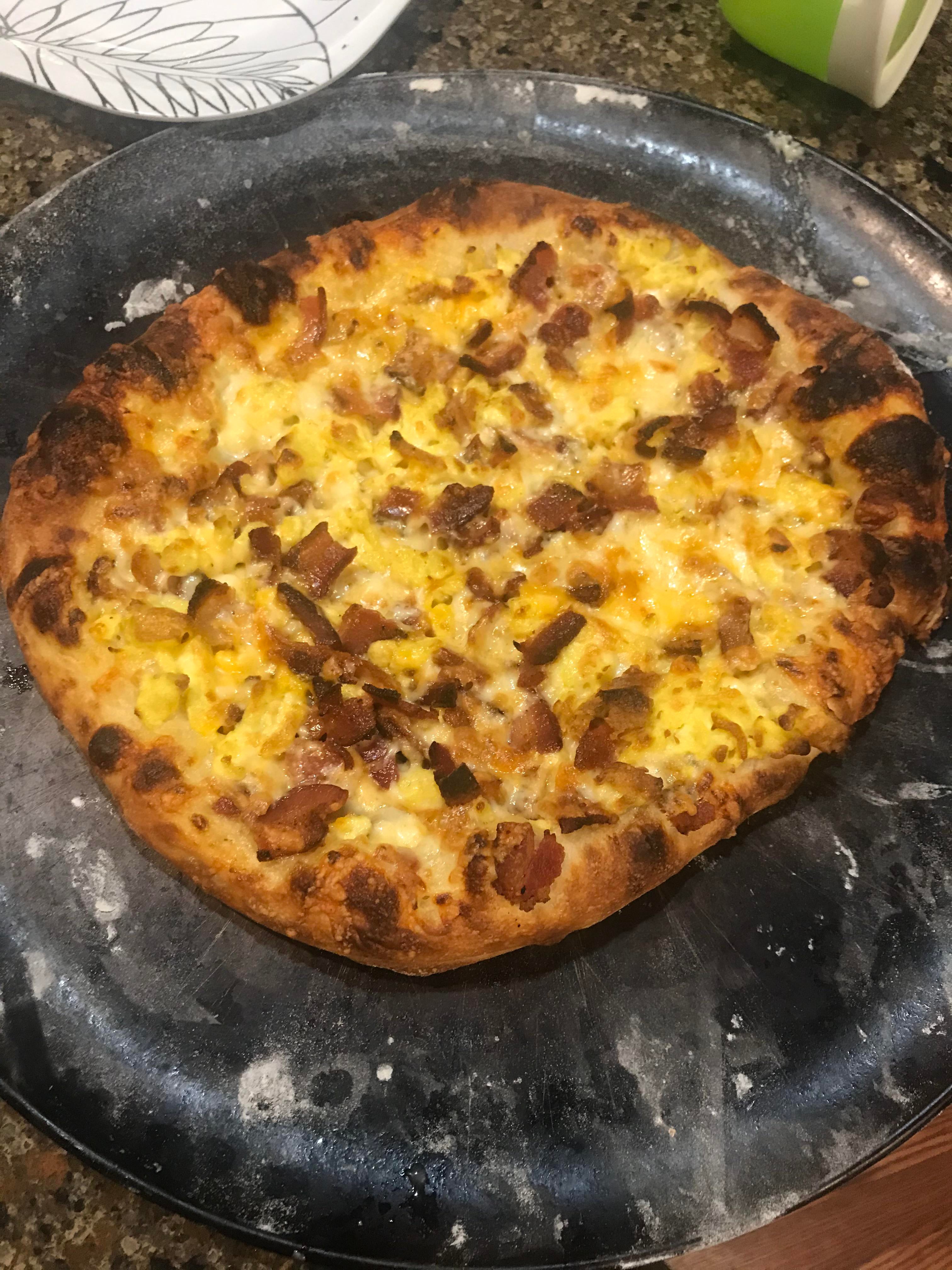 First Breakfast Pizza turned out great! - Dining and Cooking First Breakfast Pizza turned out great! - Dining and Cooking