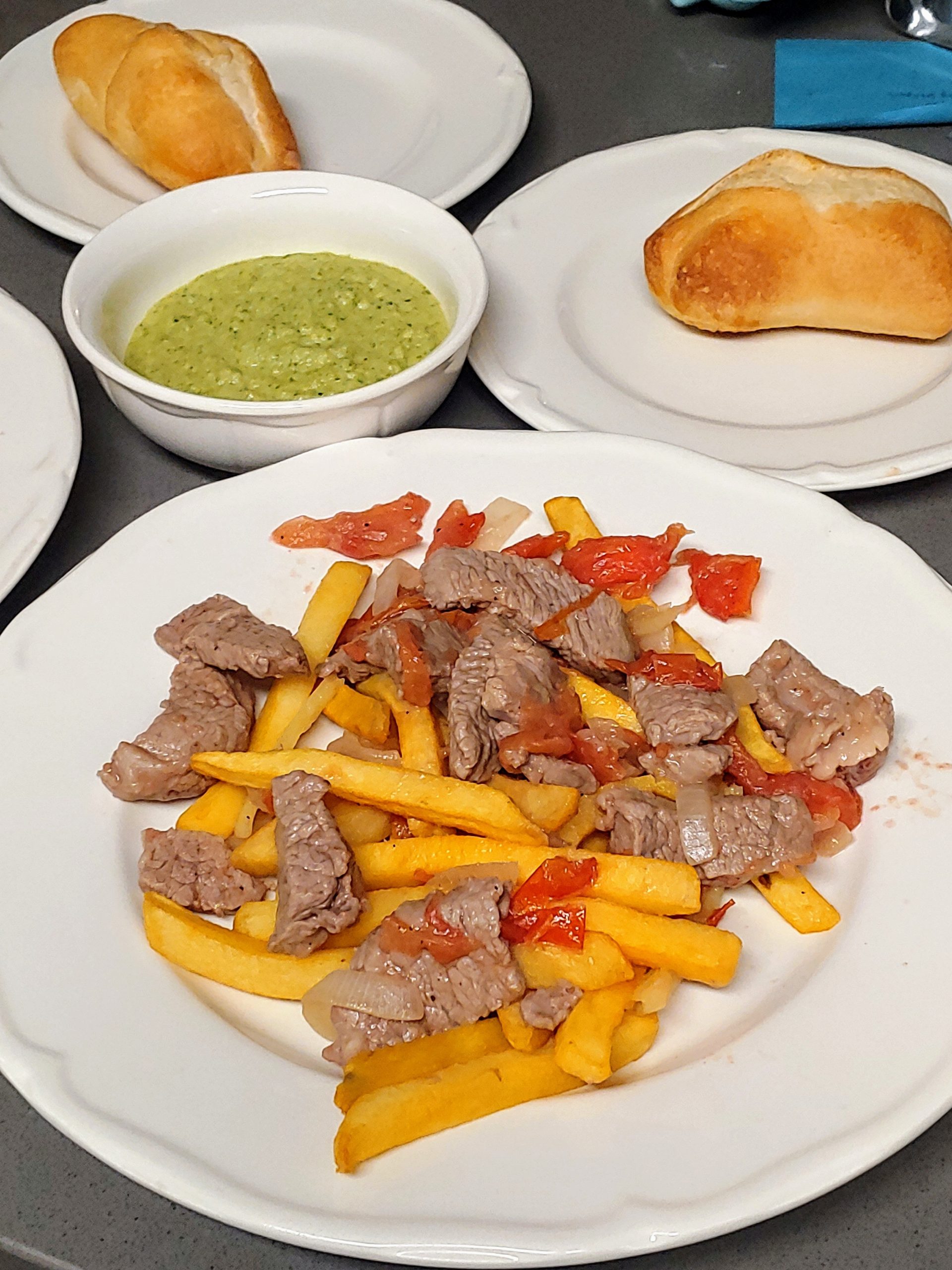 Lomo Saltado with Aji sauce! - Dining and Cooking