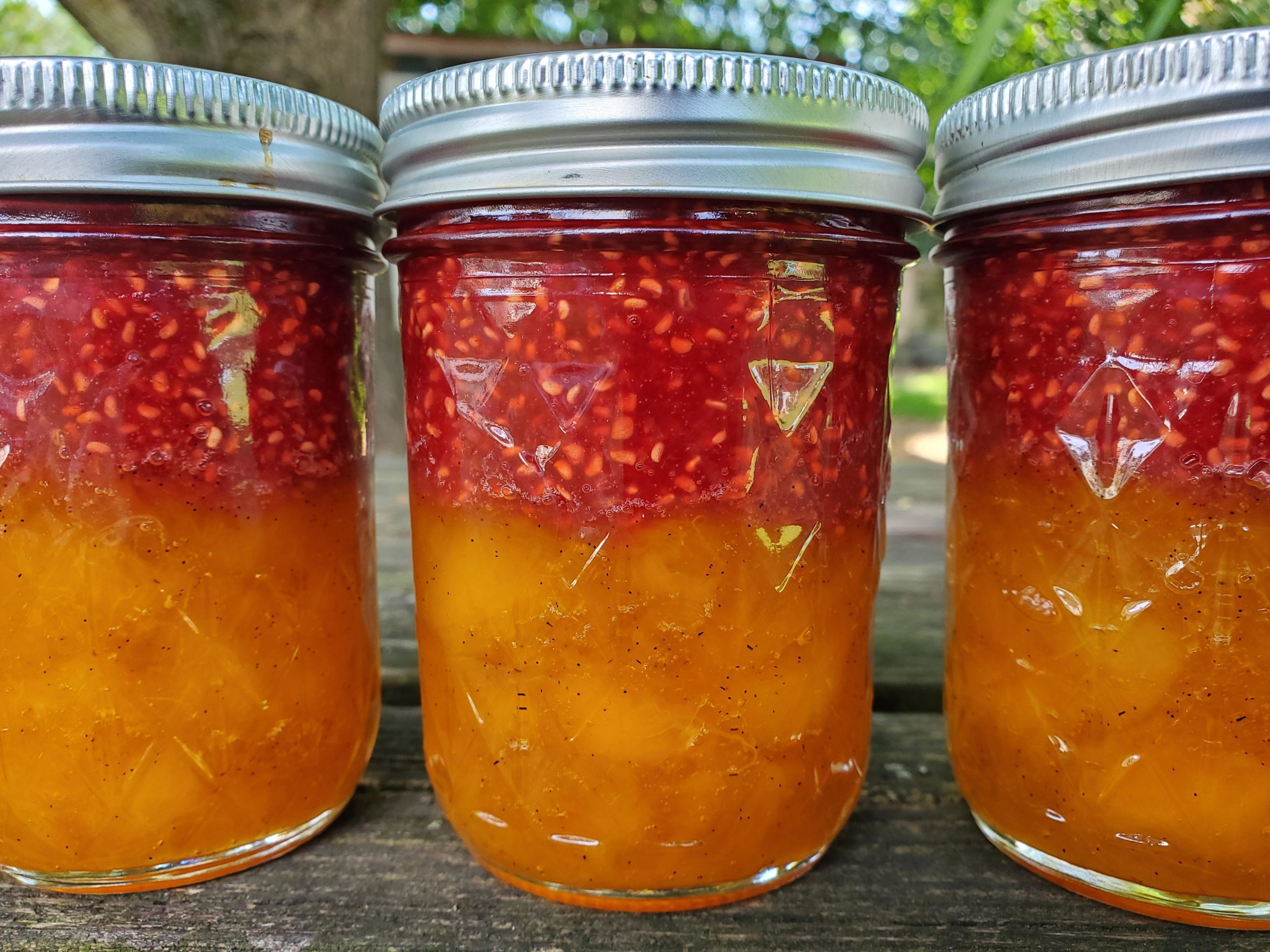 Peach melba jam looks like summer in a jar! - Dining and Cooking