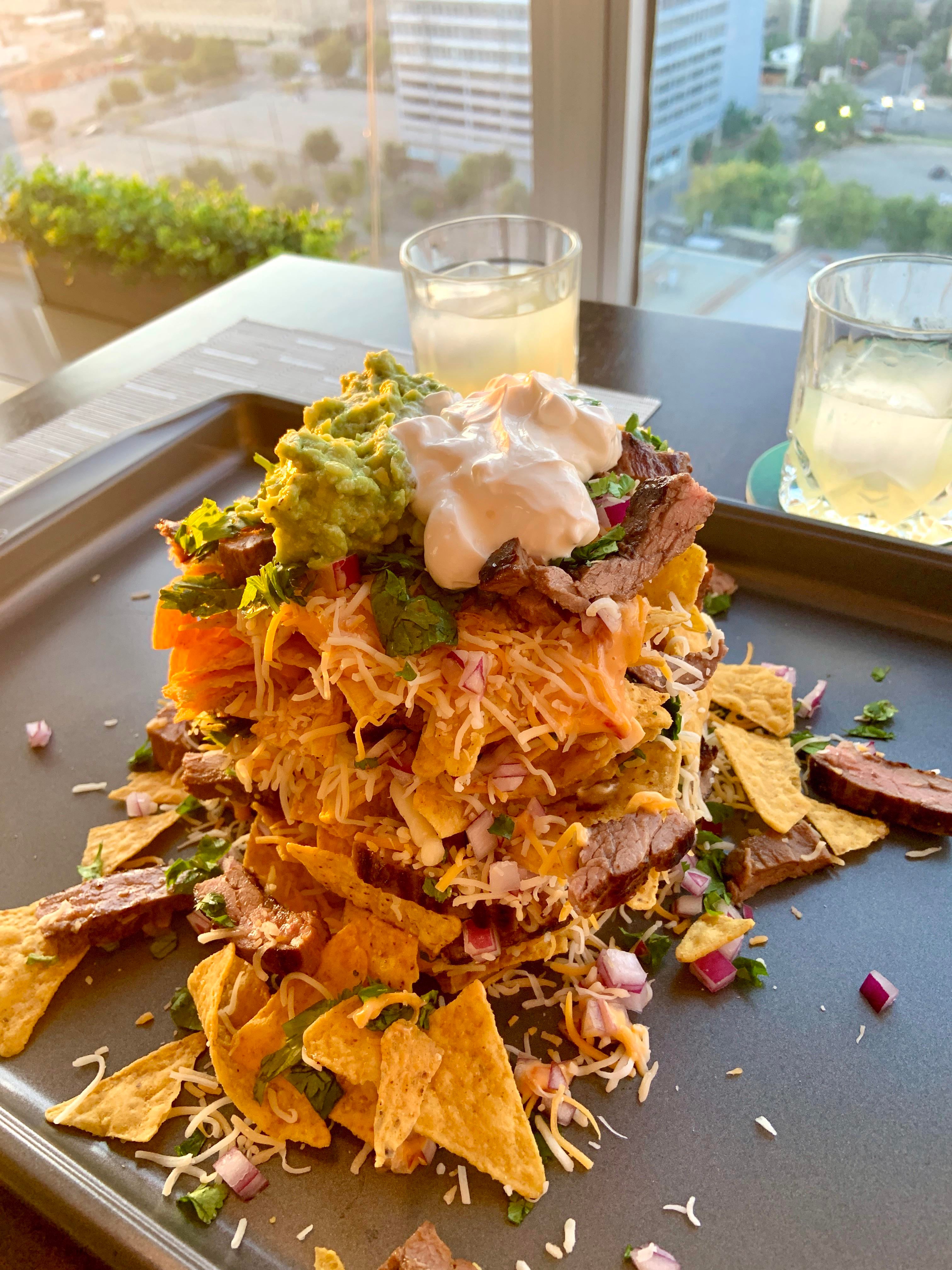 Carne asada trash can nachos! Ridiculous but delicious! - Dining and ...