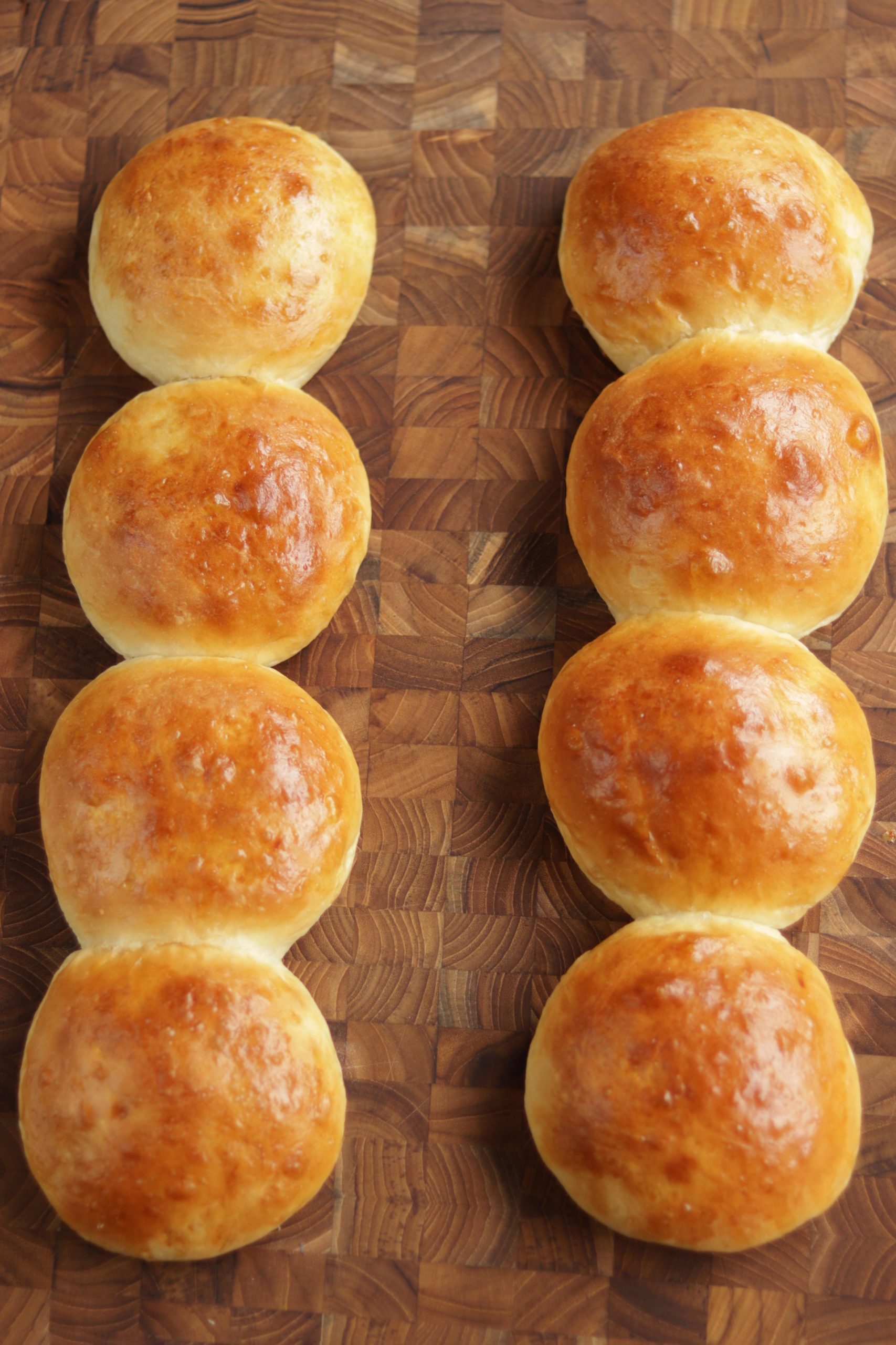 Japanese milk bread rolls awaiting pulled pork. - Dining and Cooking