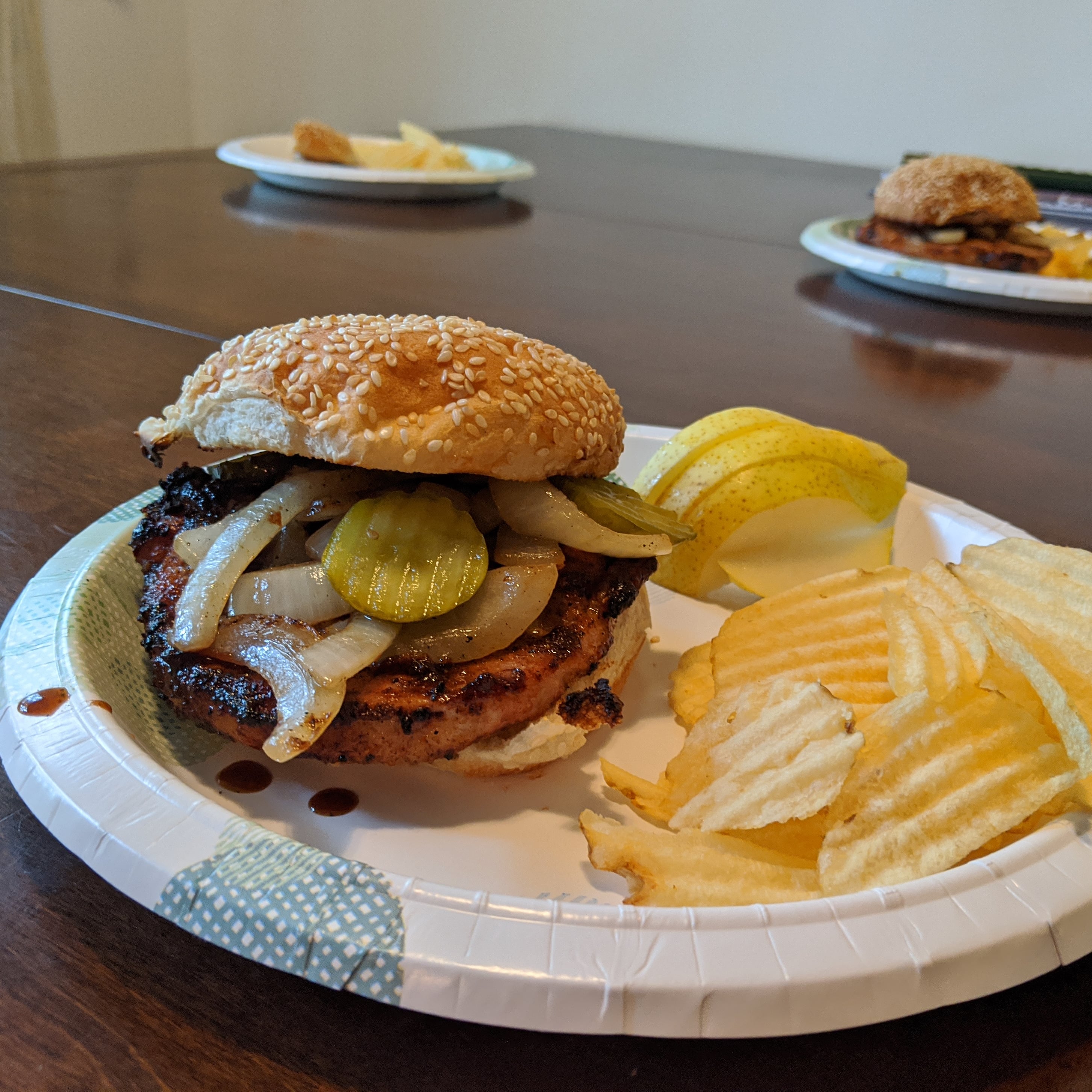 My attempt to make Malcom Reed's (@howtobbqright) pork chop sandwiches ...