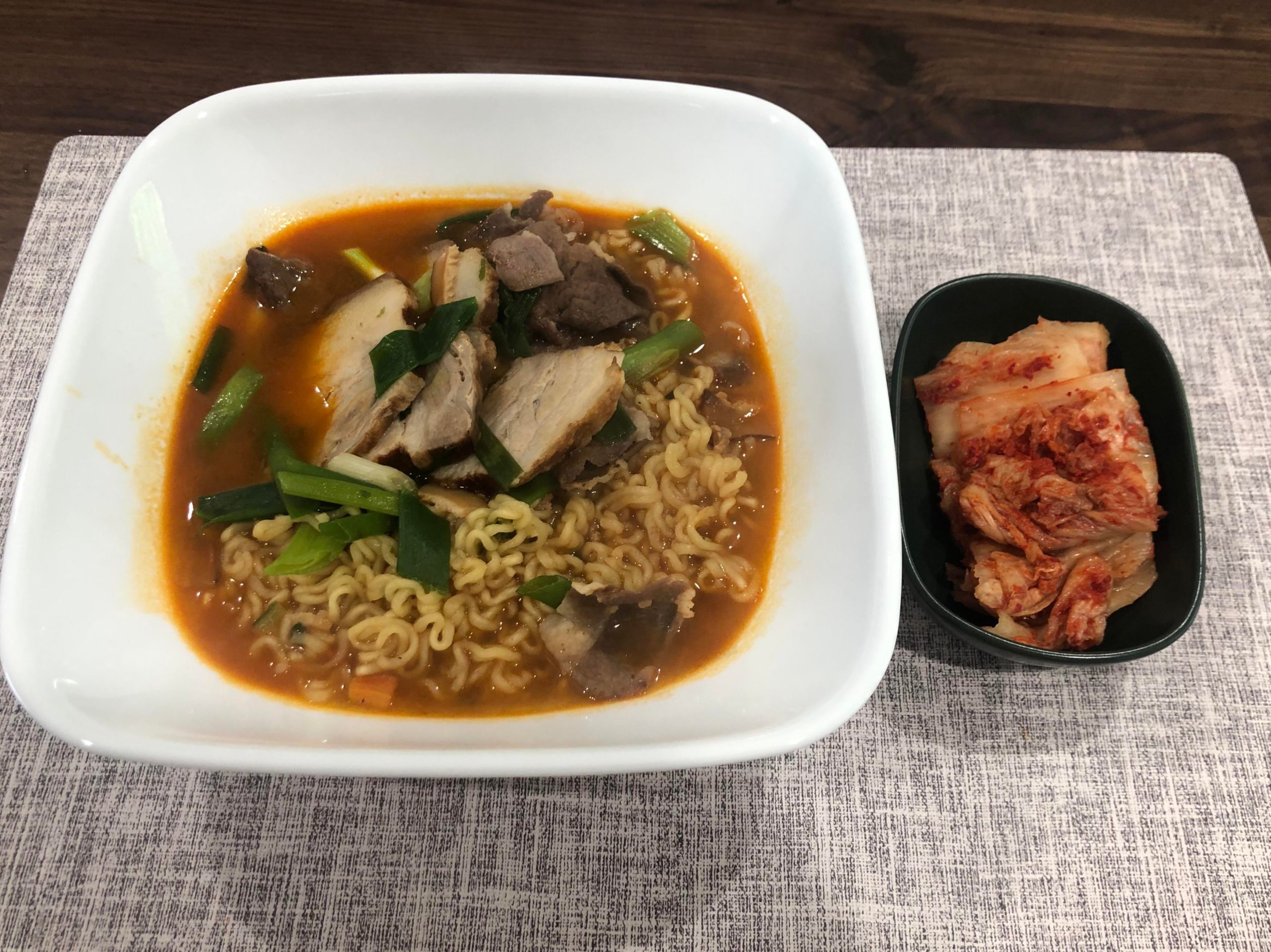 Dress up your instant ramen (korean shin ramyun) with pork belly ...
