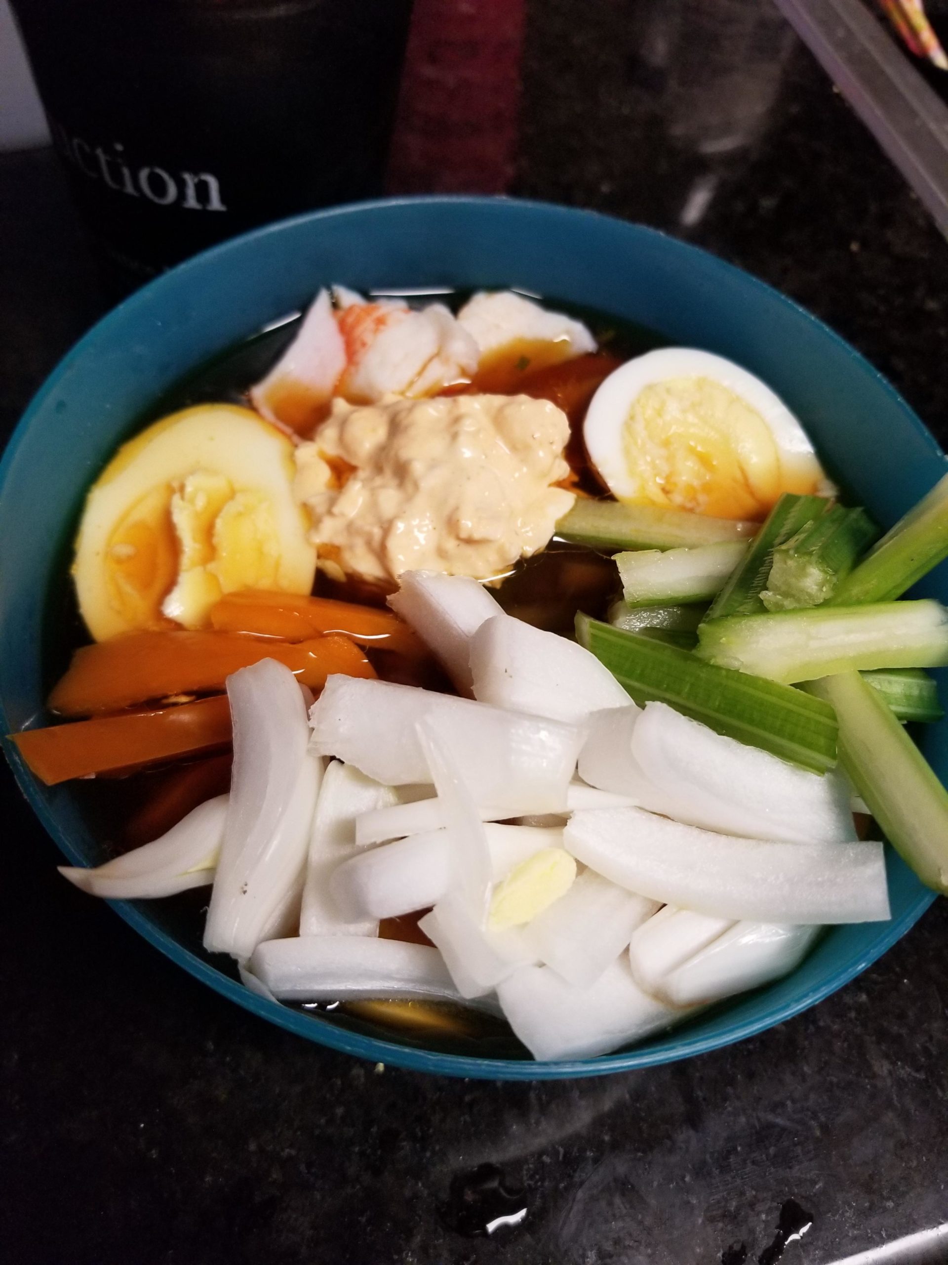 New to the "upgrade the $.37 ramen pack" game. This is the bowl I made ...